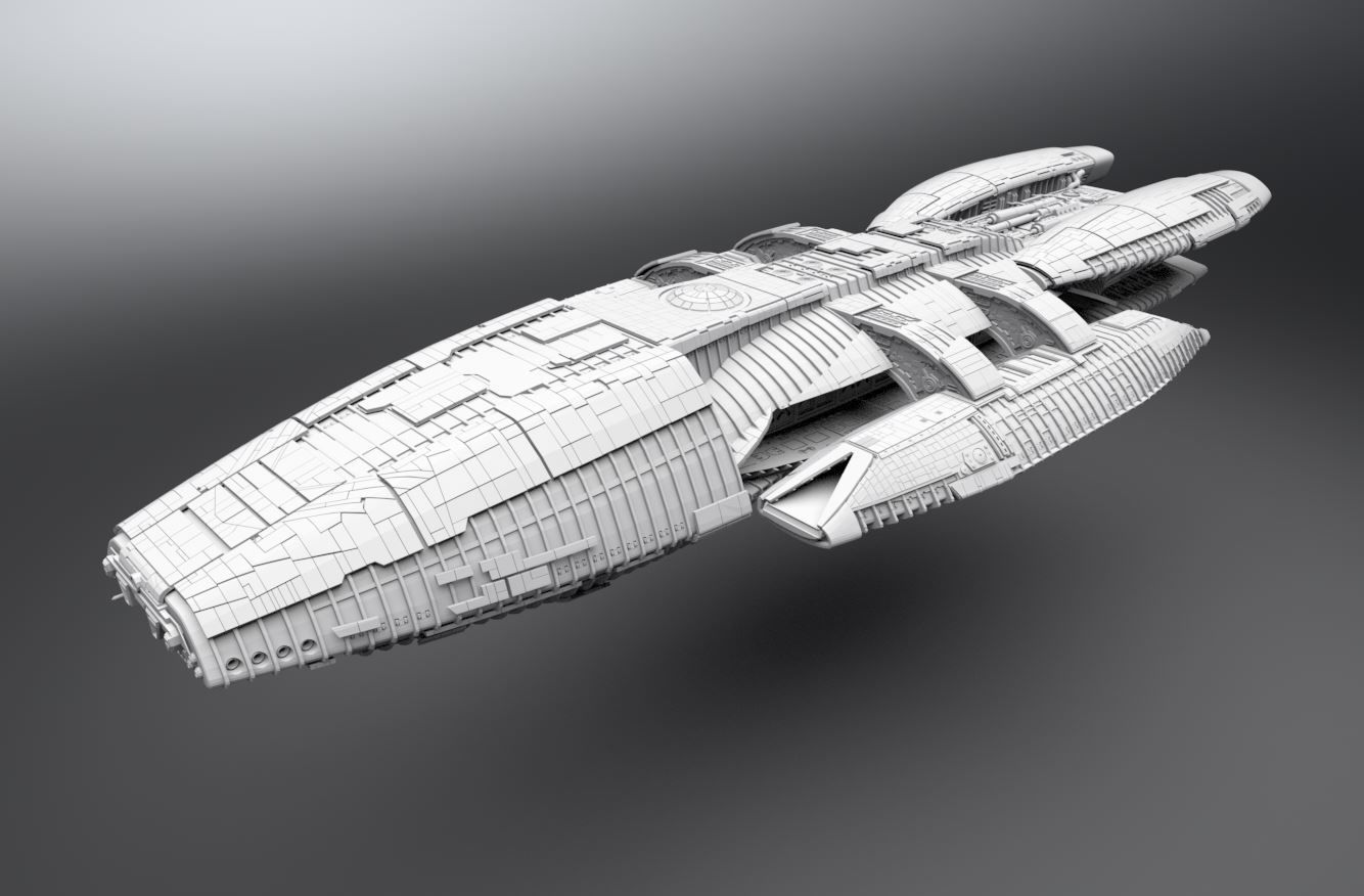 Battlestar Galactica modern Scale model 3D model 3D printable | CGTrader