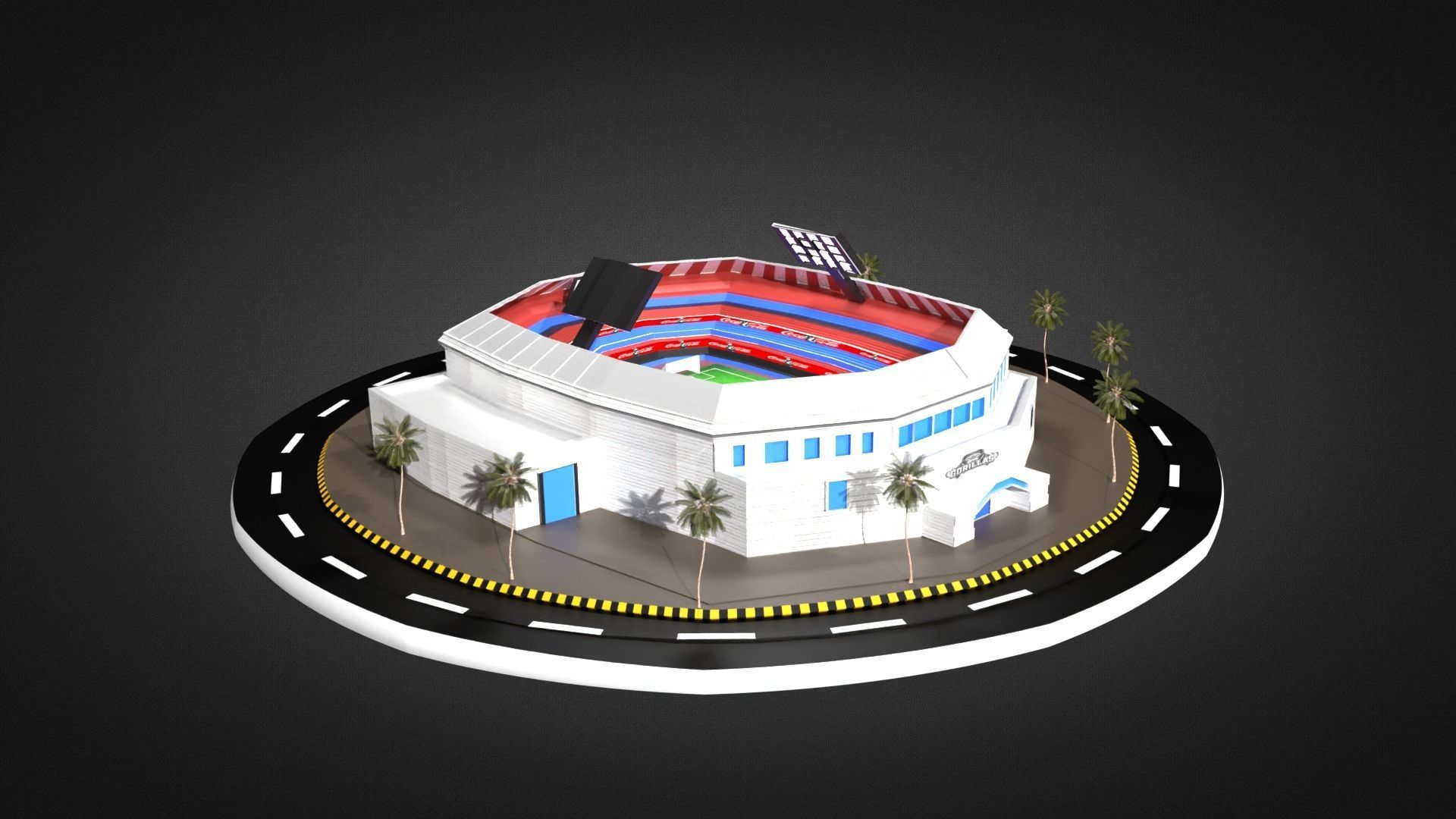 Soccer-Stadium 3D Model stadium free 3D model | CGTrader