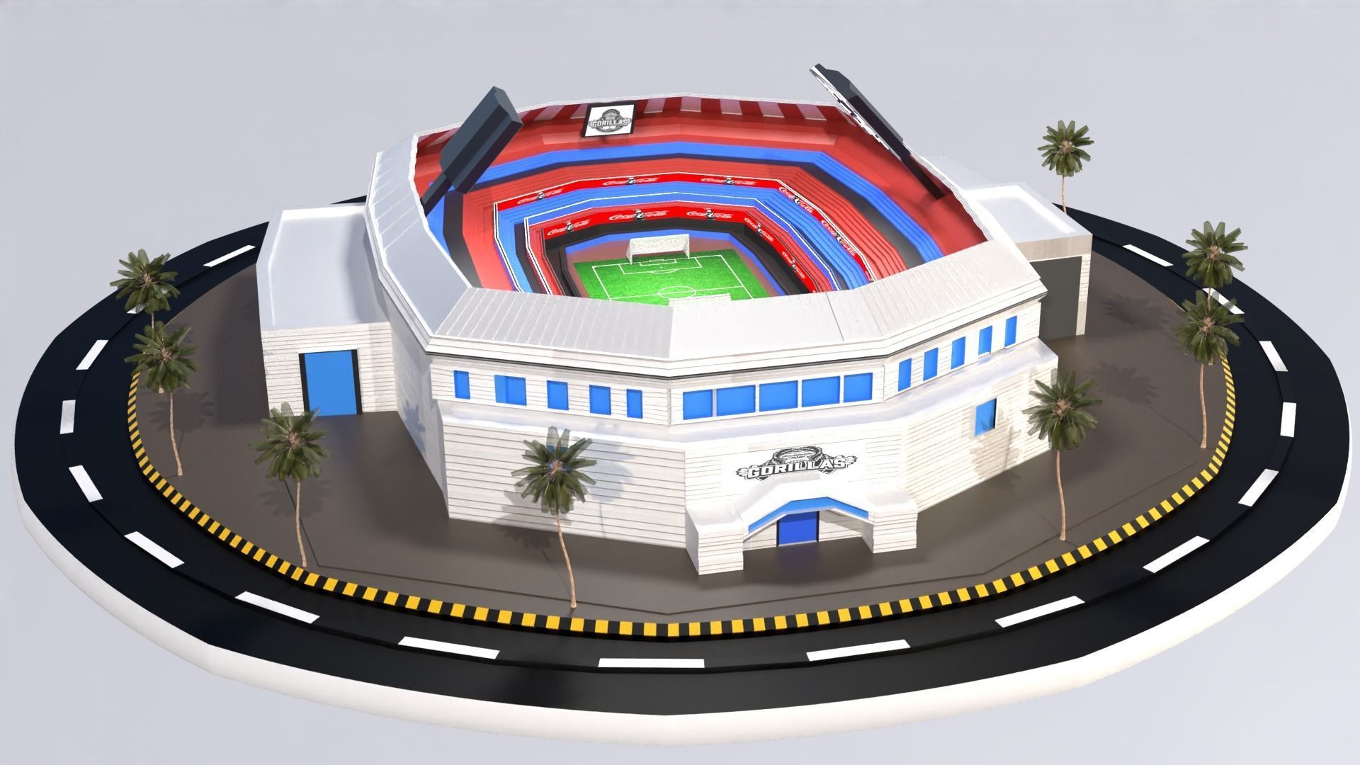 Soccer-Stadium 3D Model stadium free 3D model | CGTrader