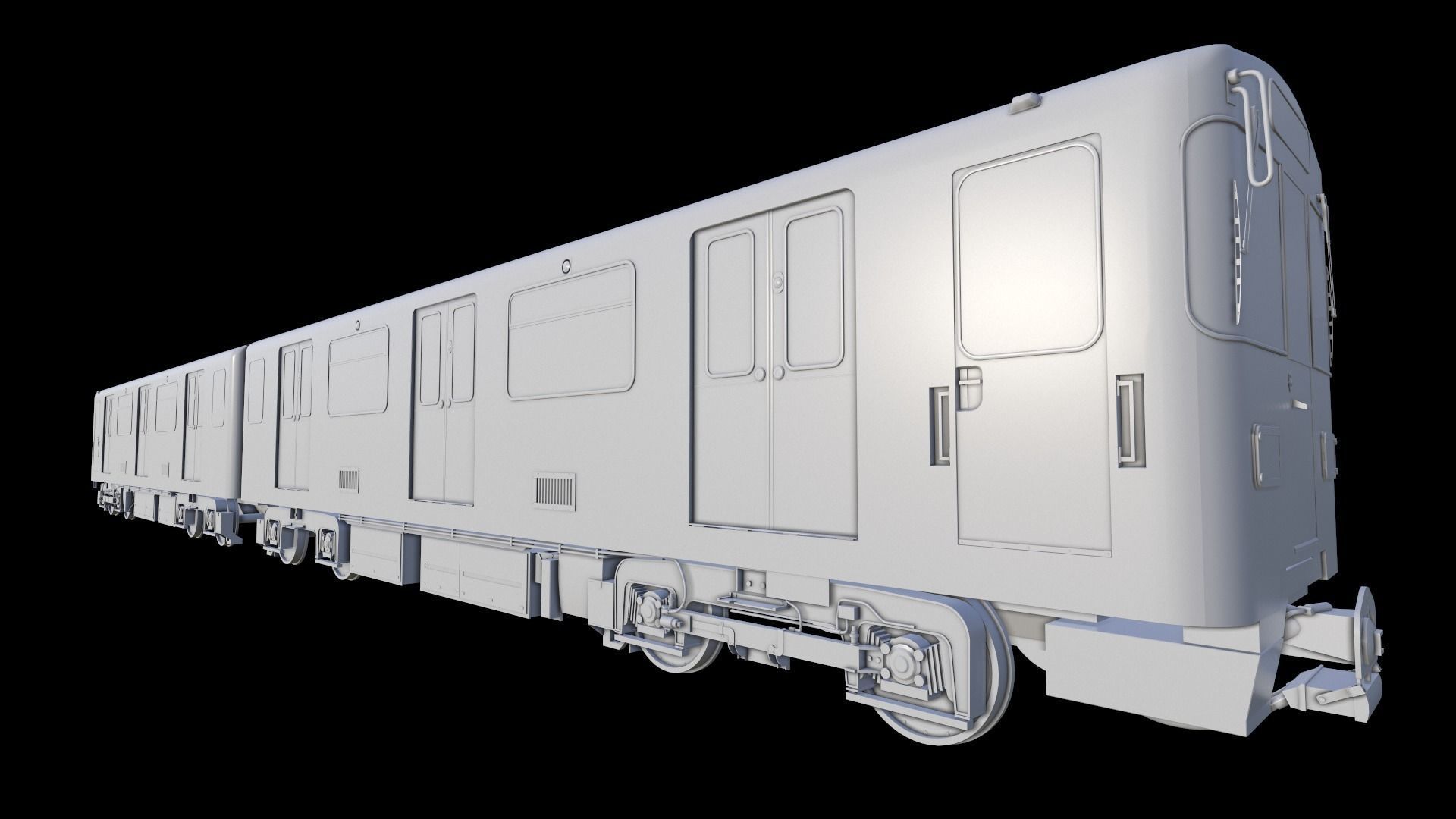 3D model BVG A3L92 U-BAHN SUBWAY TRAIN VR / AR / low-poly | CGTrader