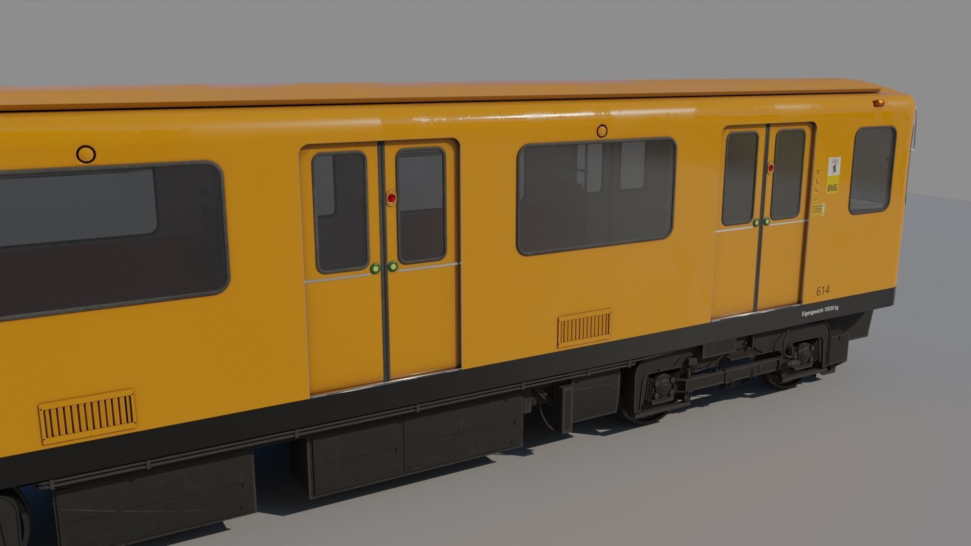 3D model BVG A3L92 U-BAHN SUBWAY TRAIN VR / AR / low-poly | CGTrader