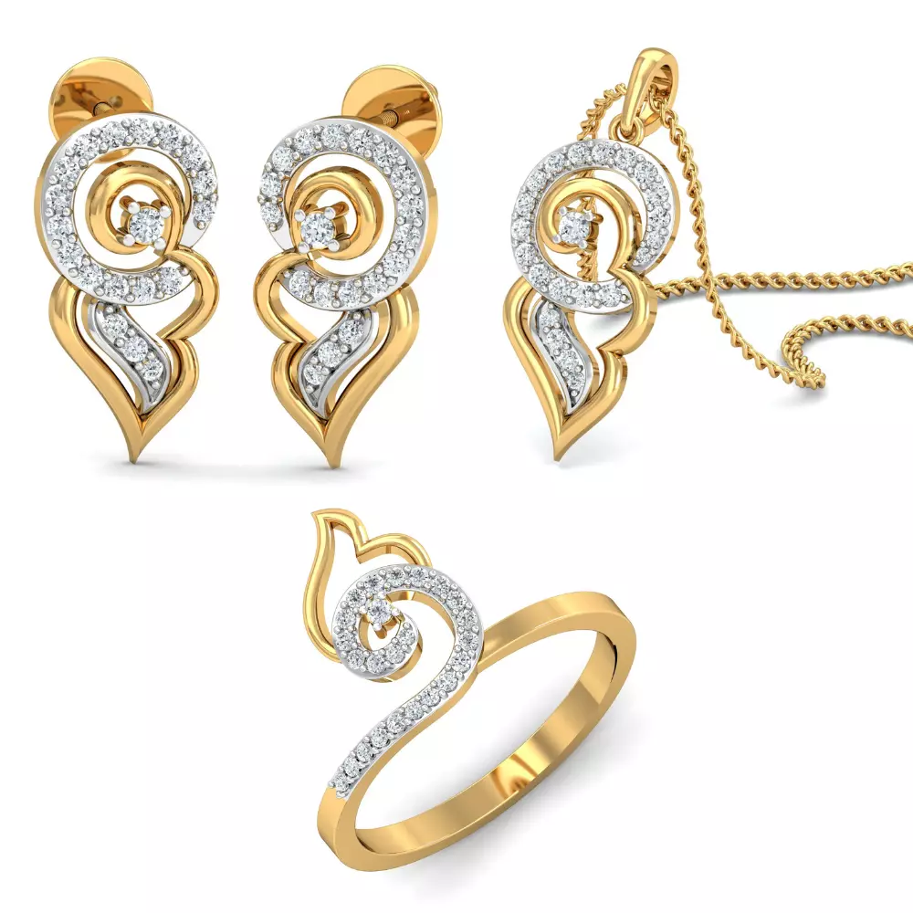 Women Earring Ring Pendant 3dm stl render 3D model 3D printable | CGTrader