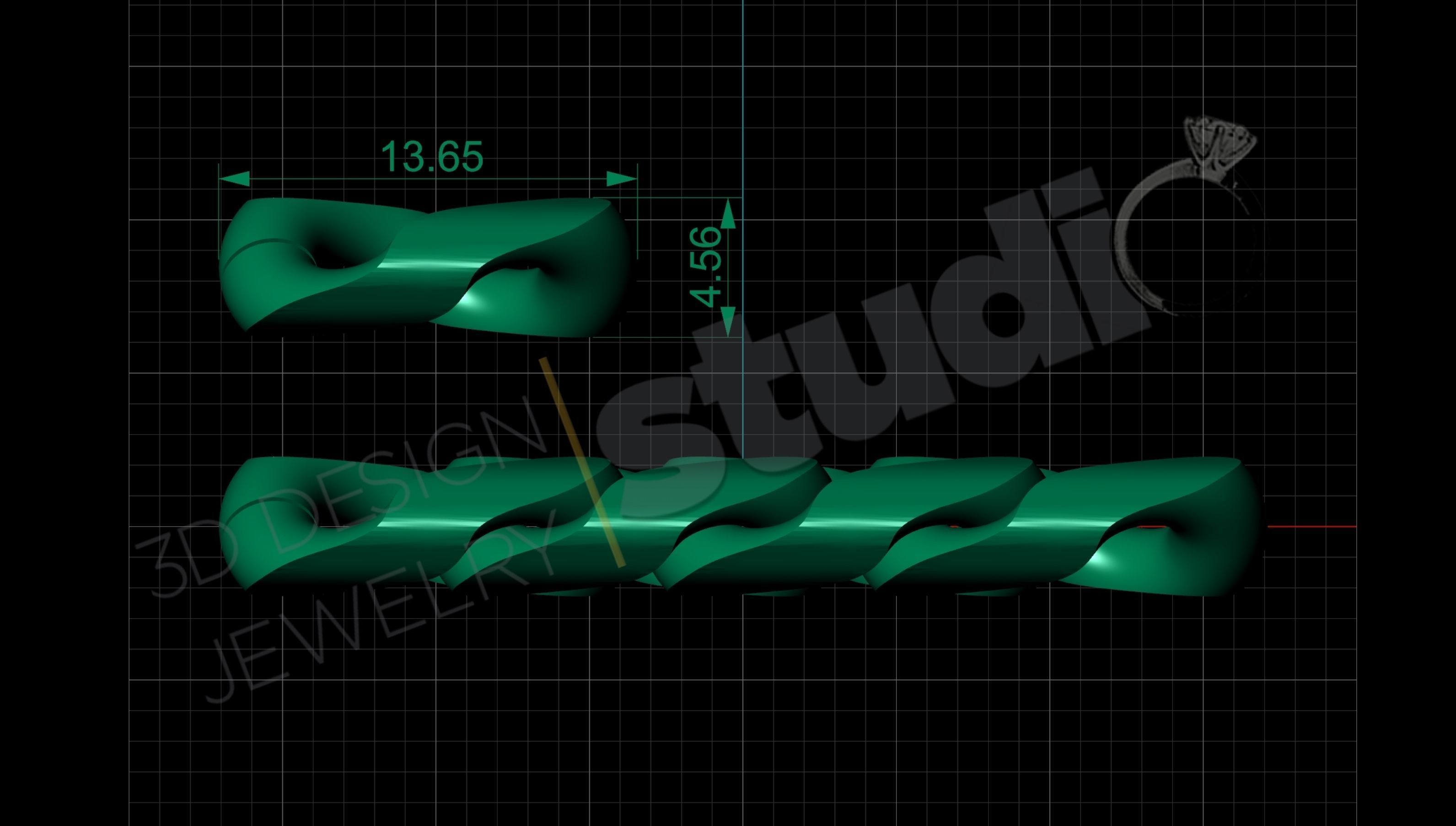 Miami cuban chain 3d model 3D model 3D printable | CGTrader