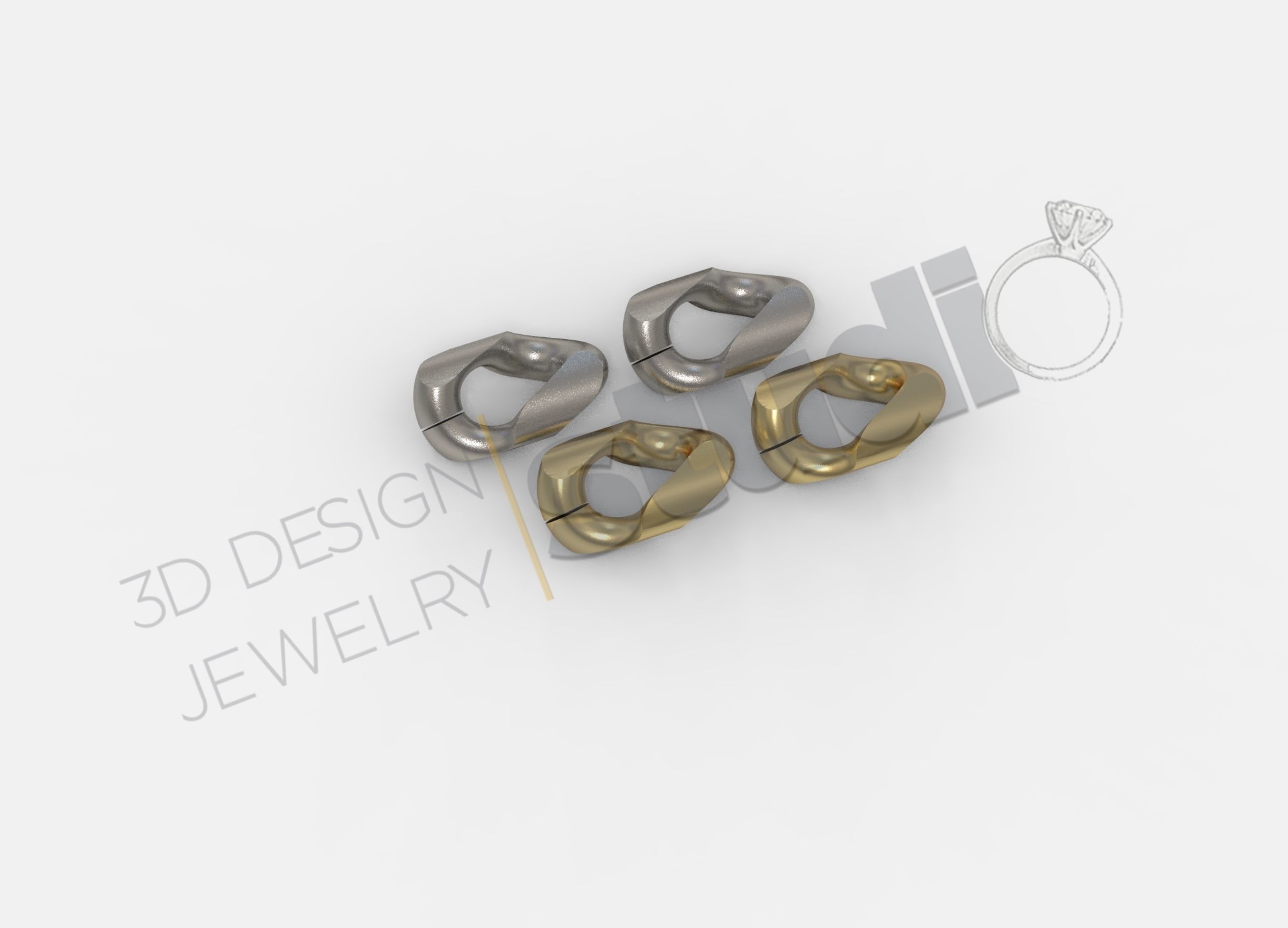 Miami cuban chain 3d model 3D model 3D printable | CGTrader