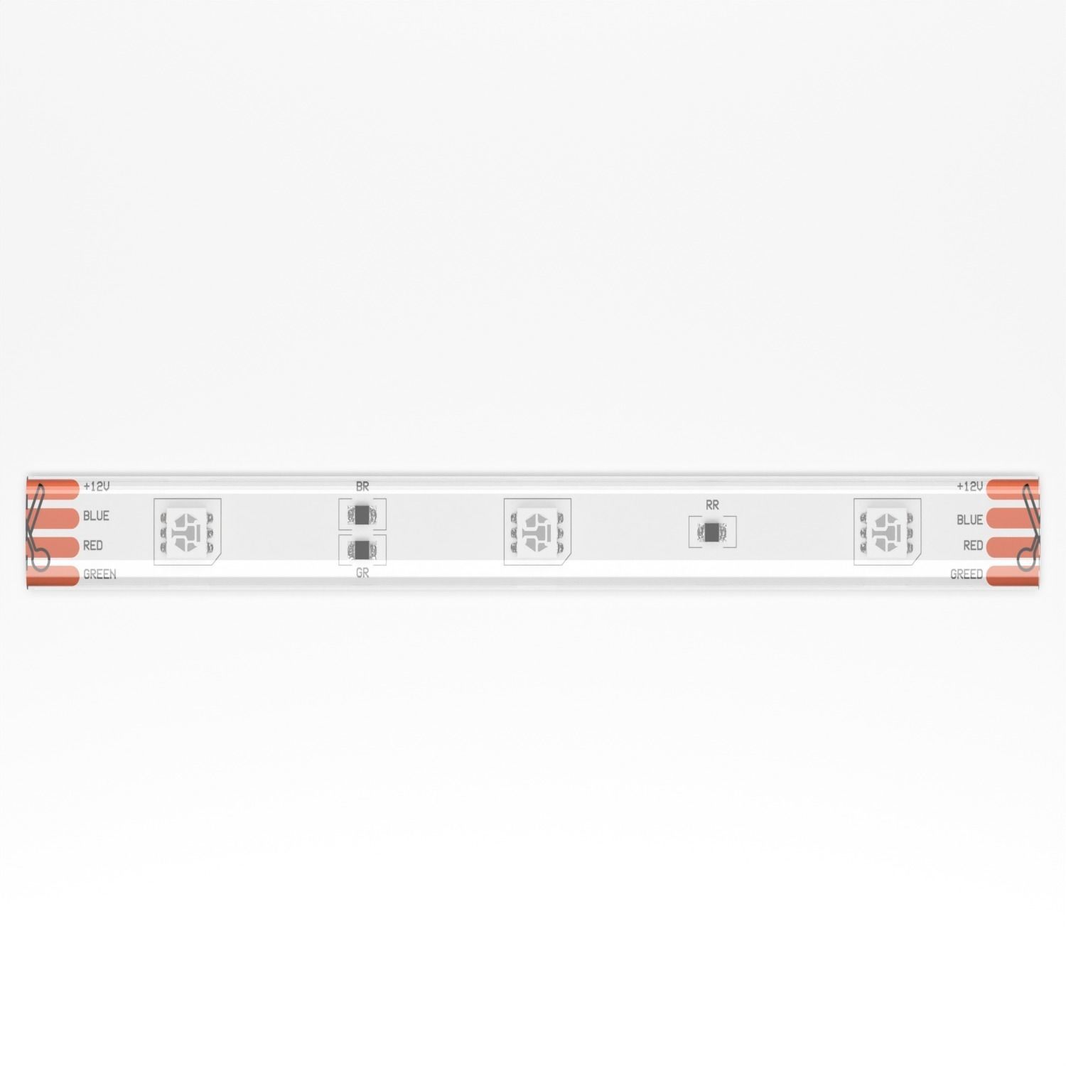 Led strip Section 3D model | CGTrader