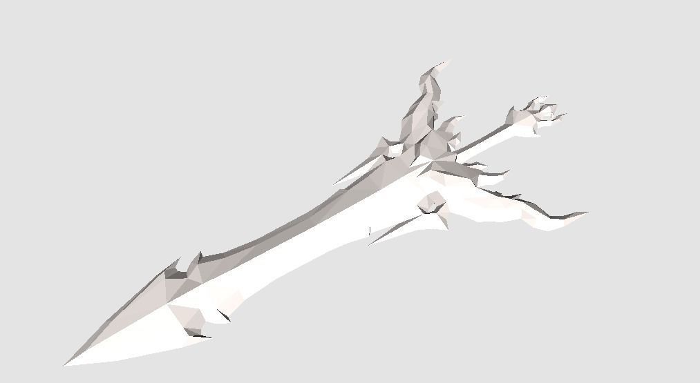 3D model Ice Demon Sword VR / AR / low-poly | CGTrader