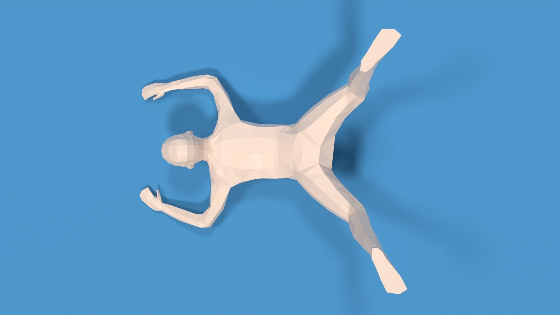 3D model Low Poly Falling Kid VR / AR / low-poly | CGTrader