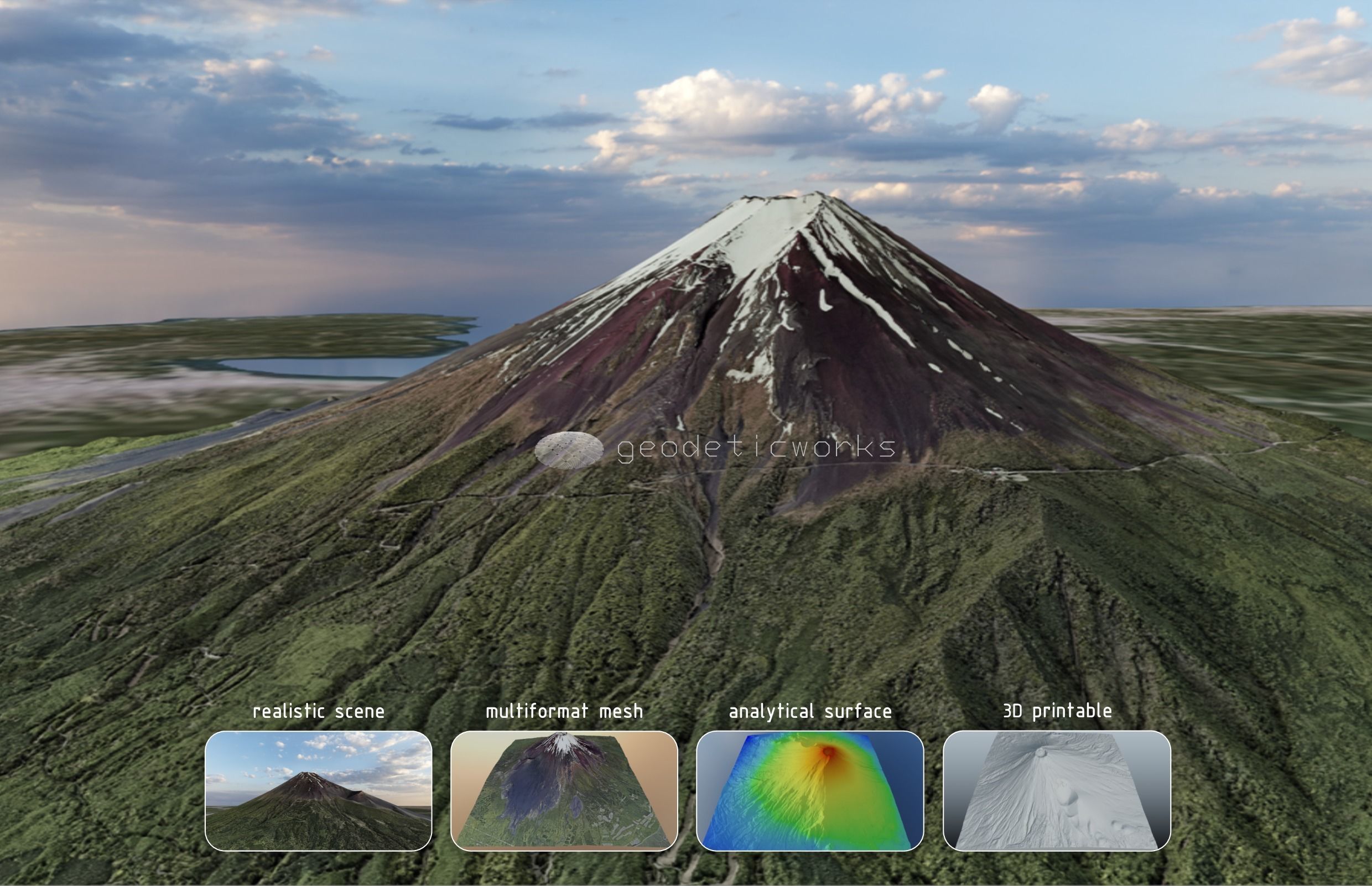 Mount Fuji Multipurpose Terrain Model 3D model | CGTrader