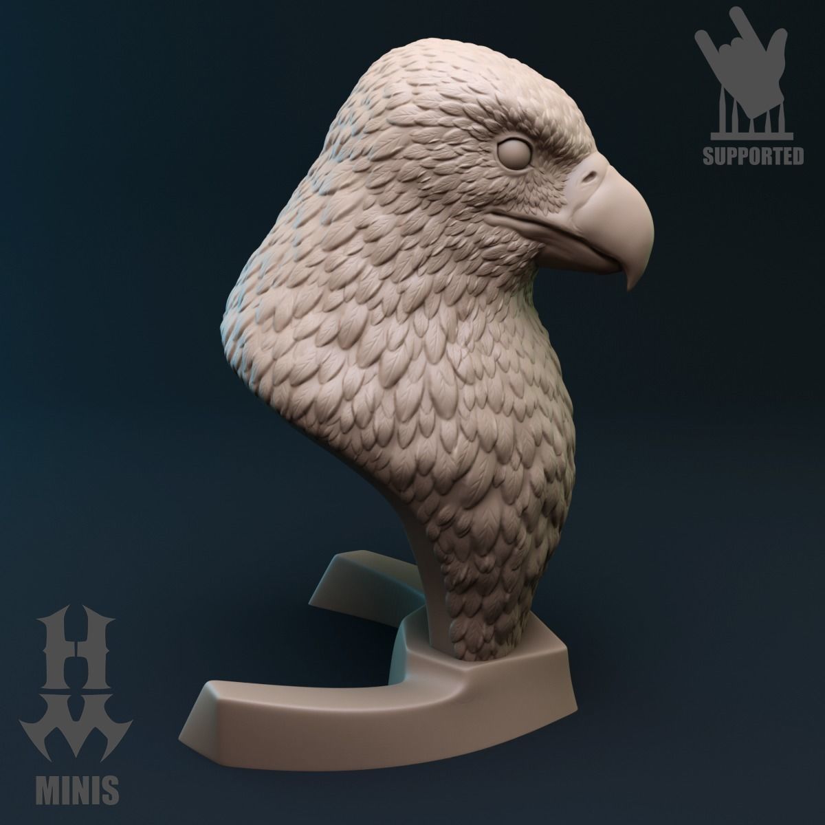 Eagle bust 3D model 3D printable | CGTrader