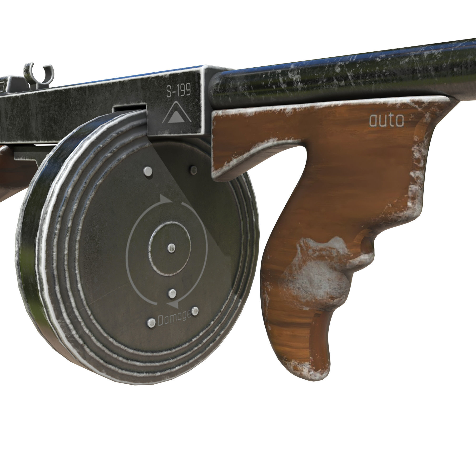 gun vintage rifle 3D model | CGTrader