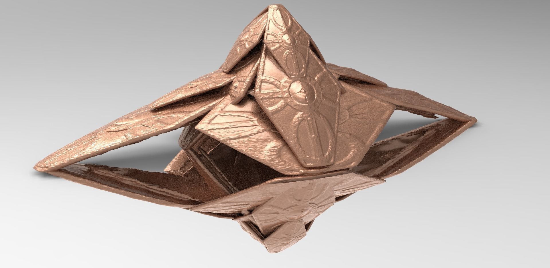 Ancient Egyptian Design Shapes Ship 3D model | CGTrader