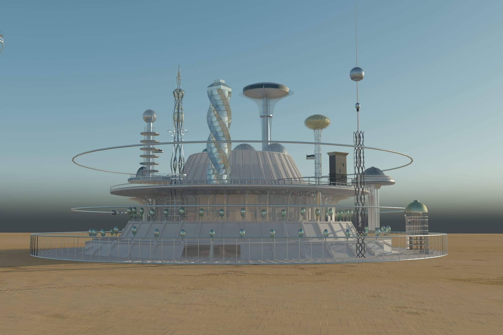 fantastic cosmic construction 3D model | CGTrader