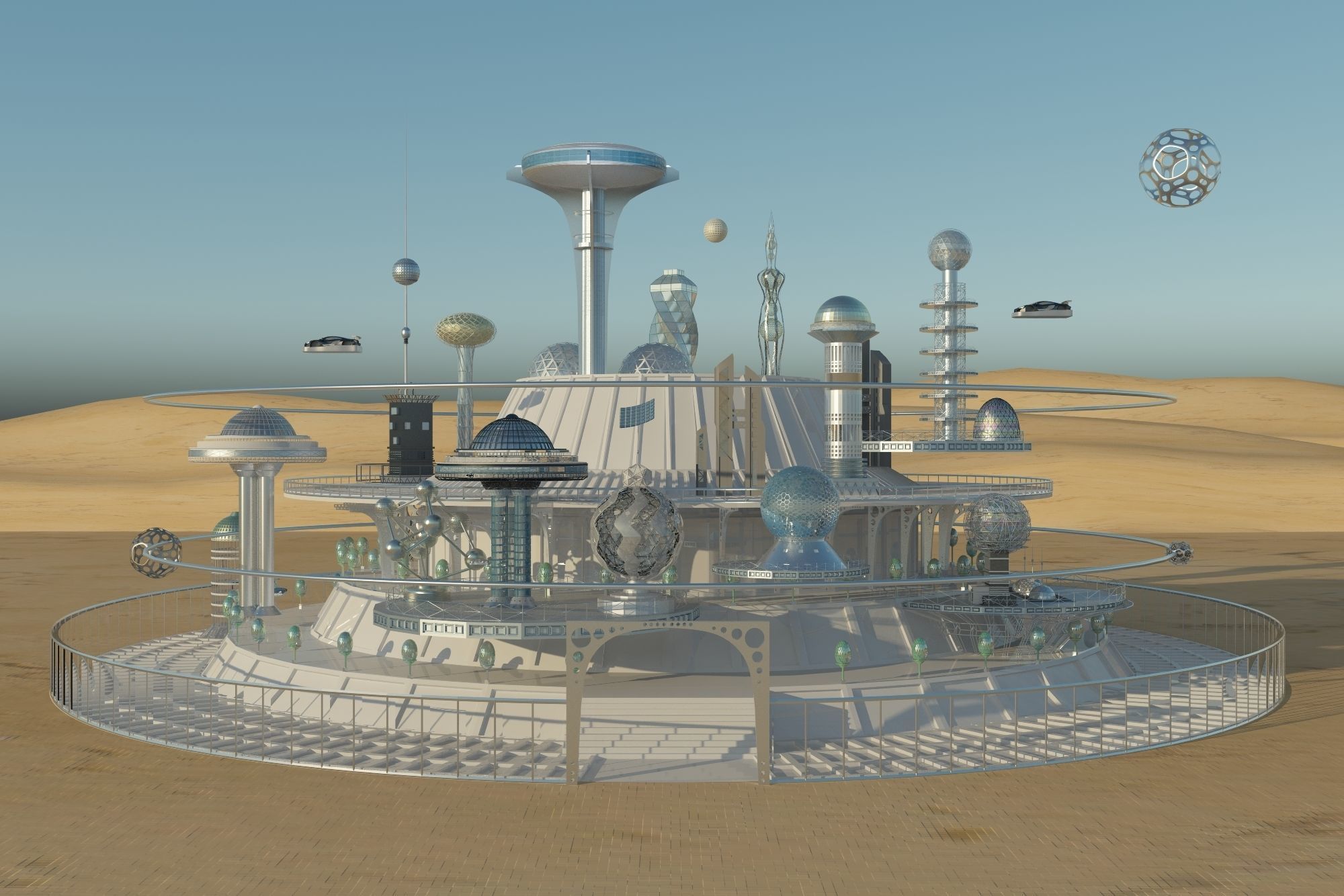 fantastic cosmic construction 3D model | CGTrader