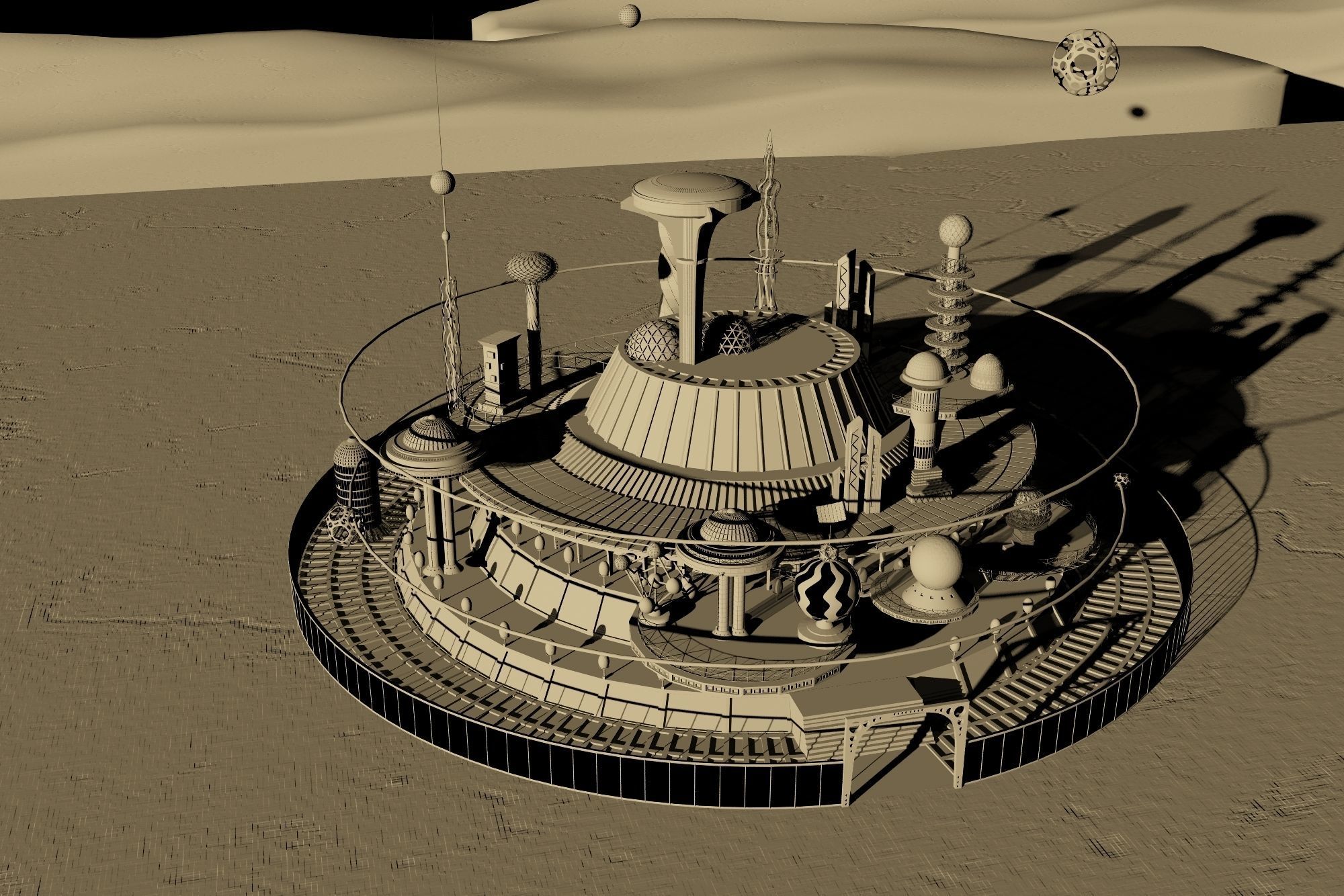 fantastic cosmic construction 3D model | CGTrader