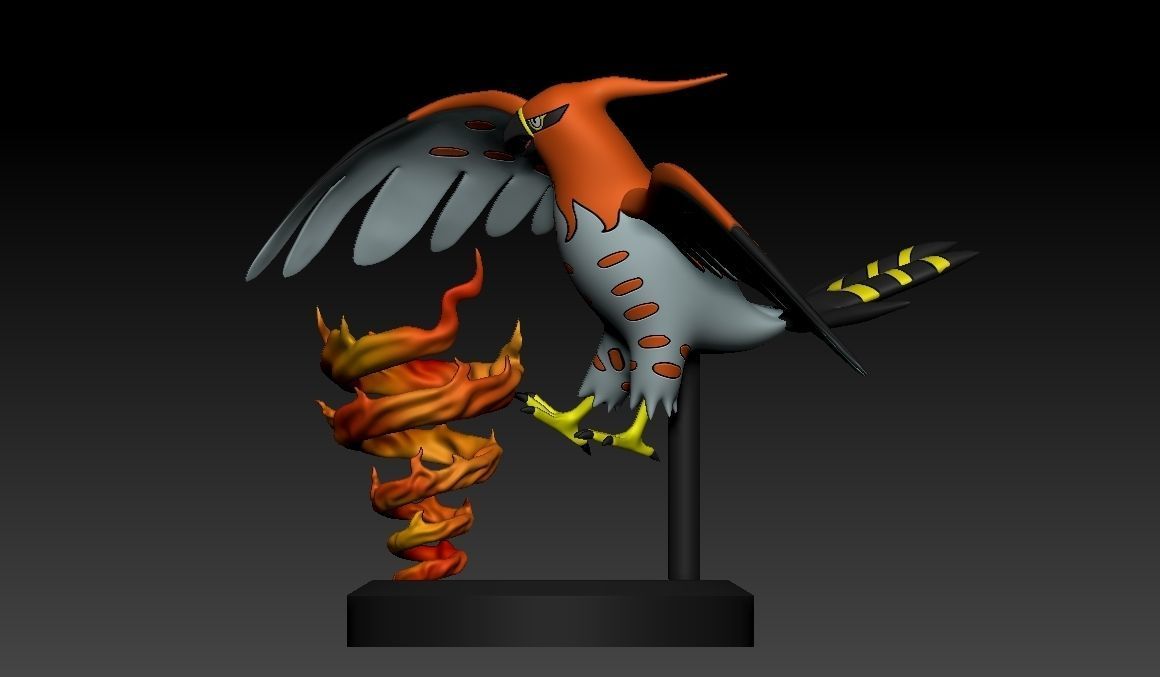 pokemon talonflame 3D model 3D printable | CGTrader