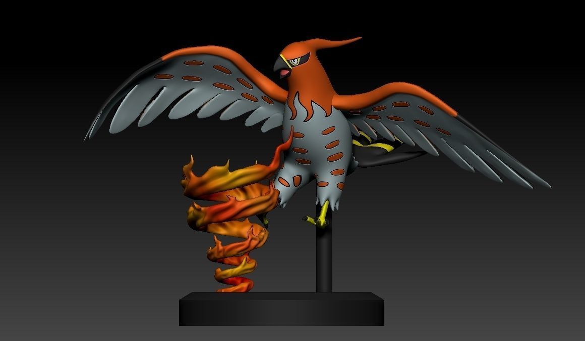 pokemon talonflame 3D model 3D printable | CGTrader