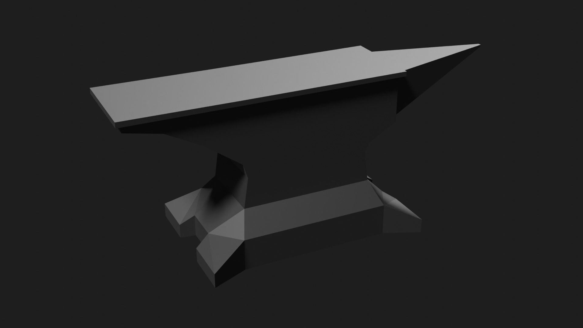 3D model Lowpoly Anvil VR / AR / low-poly | CGTrader