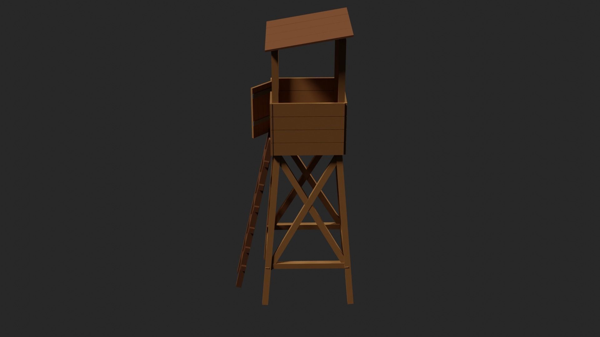 3D model Lowpoly Hunter Booth VR / AR / low-poly | CGTrader