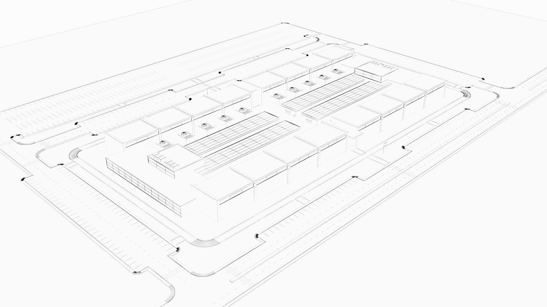 Data Center Building 3D model | CGTrader