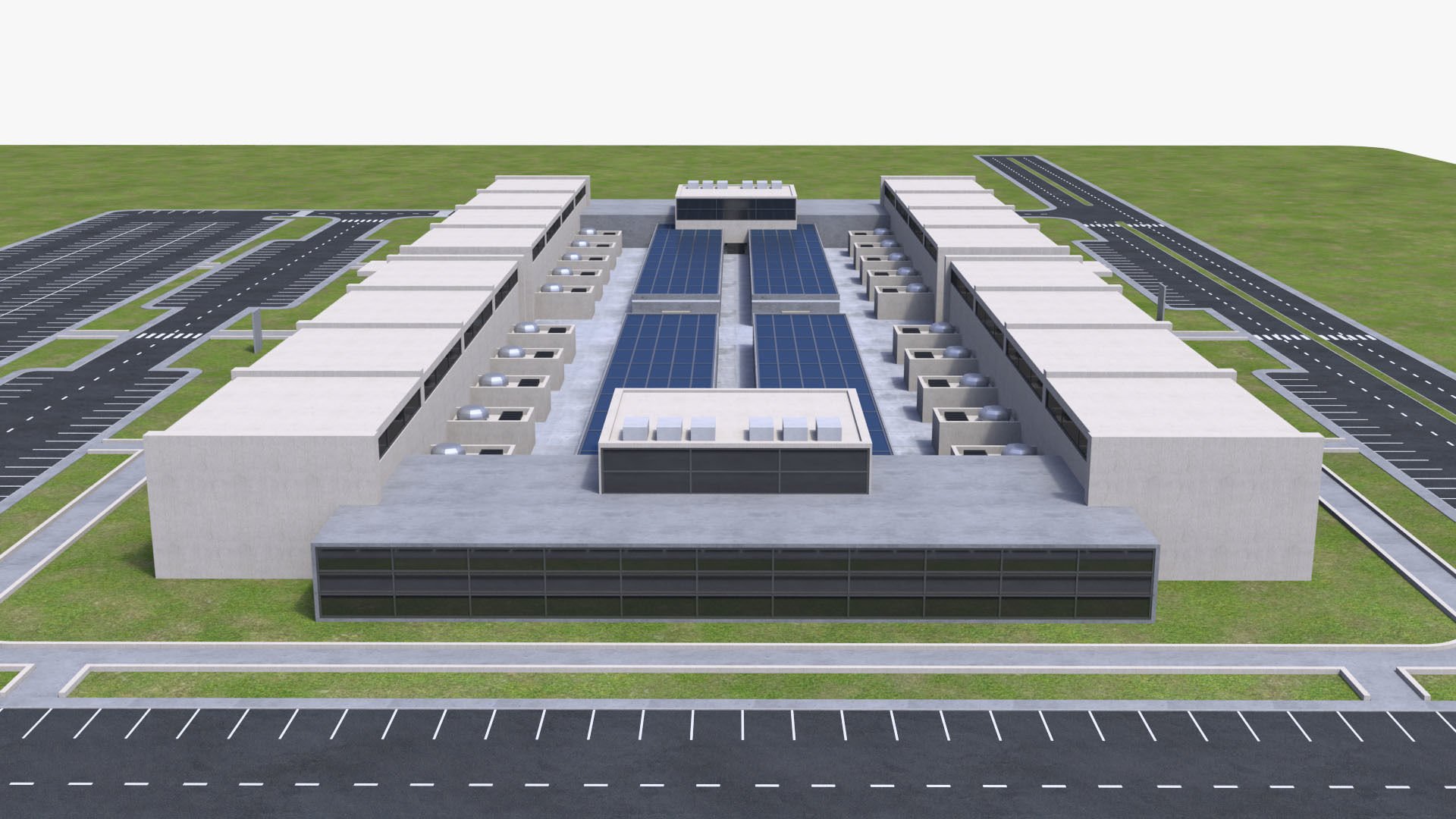 Data Center Building 3D model | CGTrader