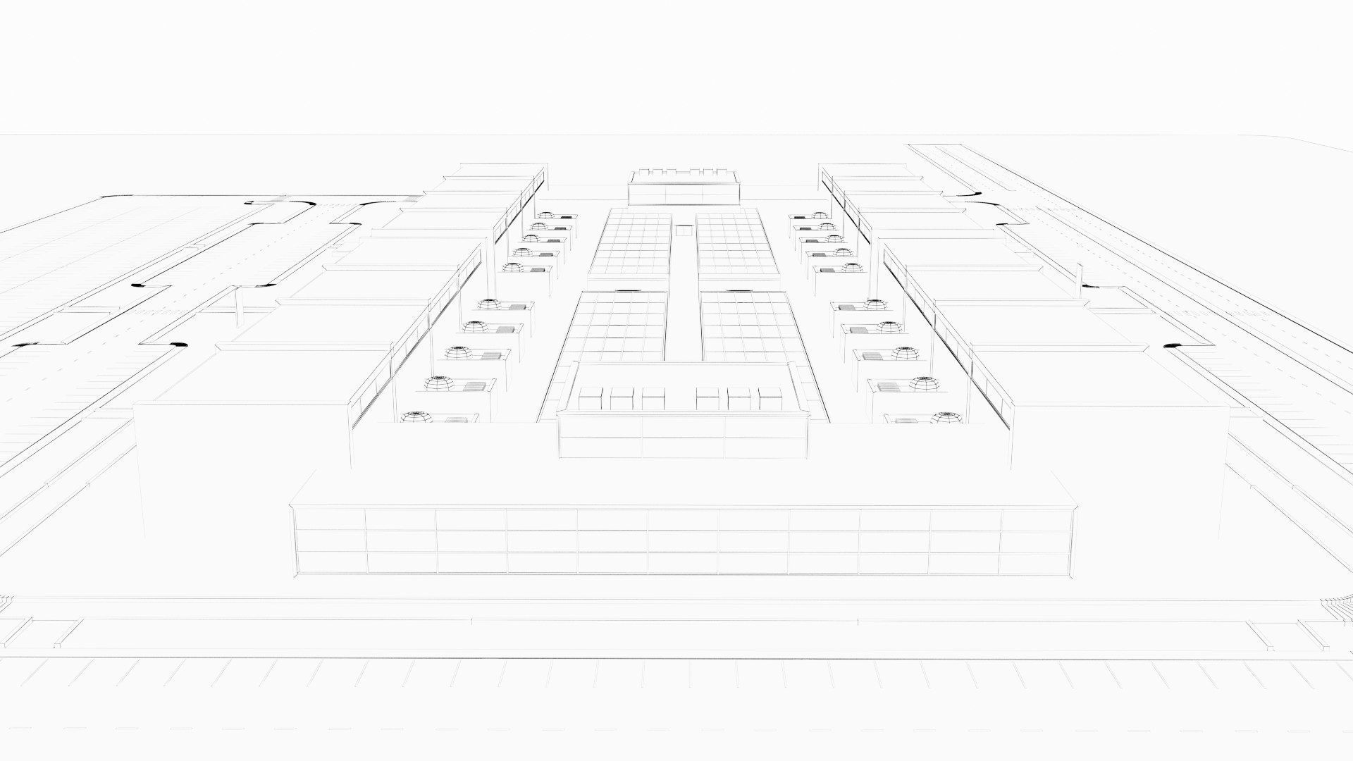 Data Center Building 3D model | CGTrader