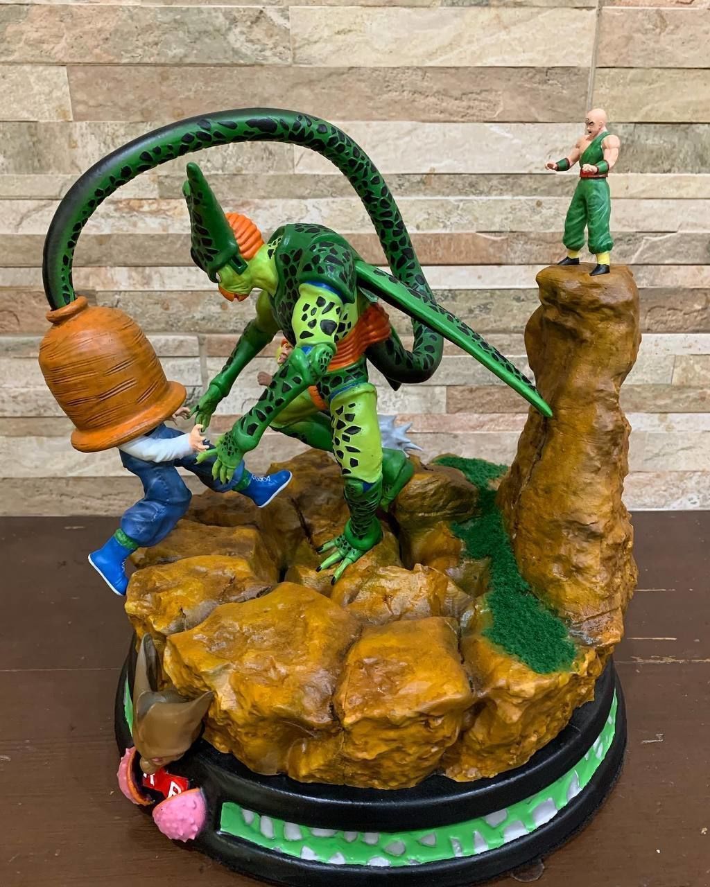 CELL VS ANDROIDE 17 Y 16 TENSHINHAN DRAGON BALL Z 3D PRINT MODEL 3D ...