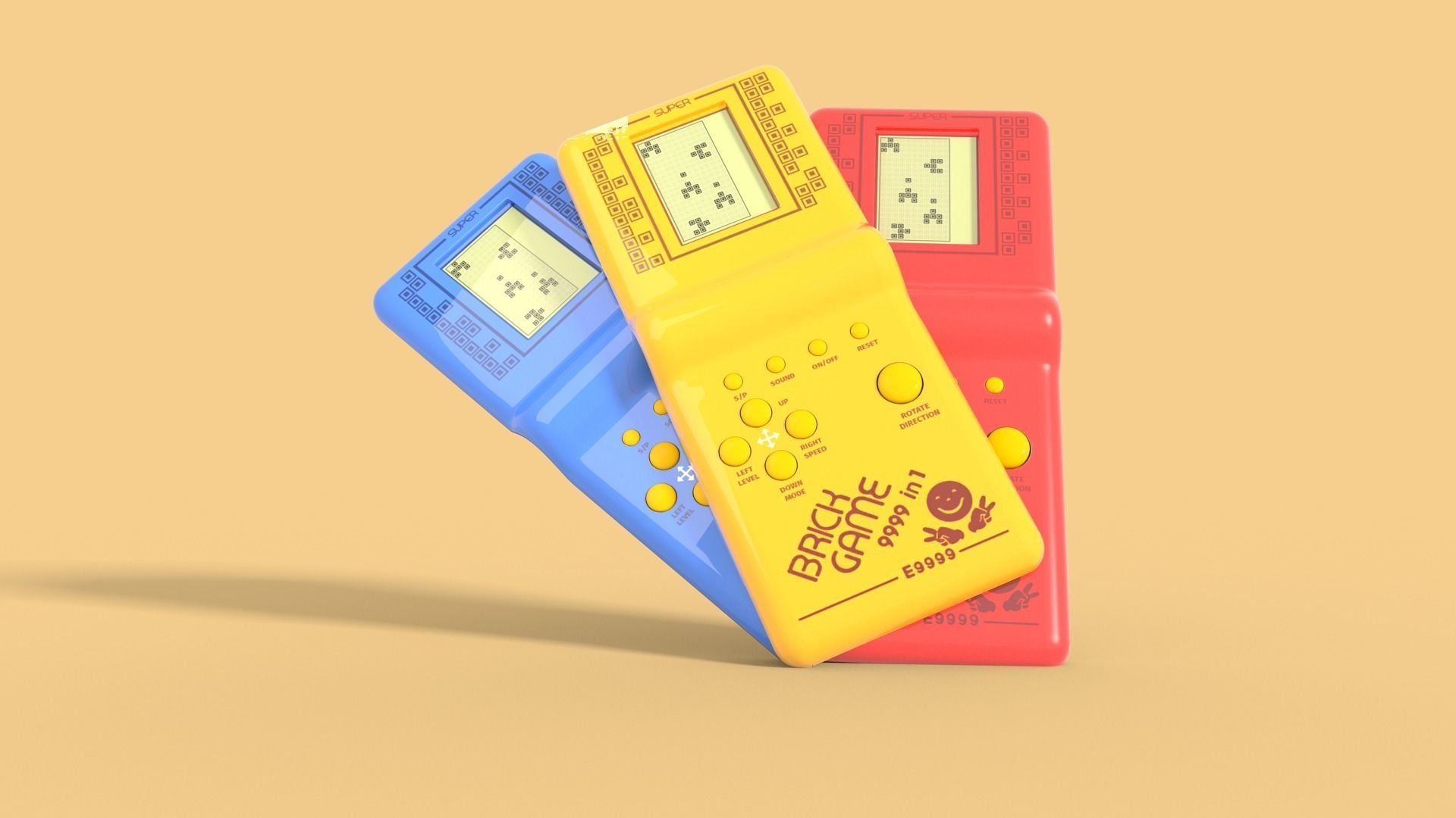 classic-Brick retro game 3D model | CGTrader