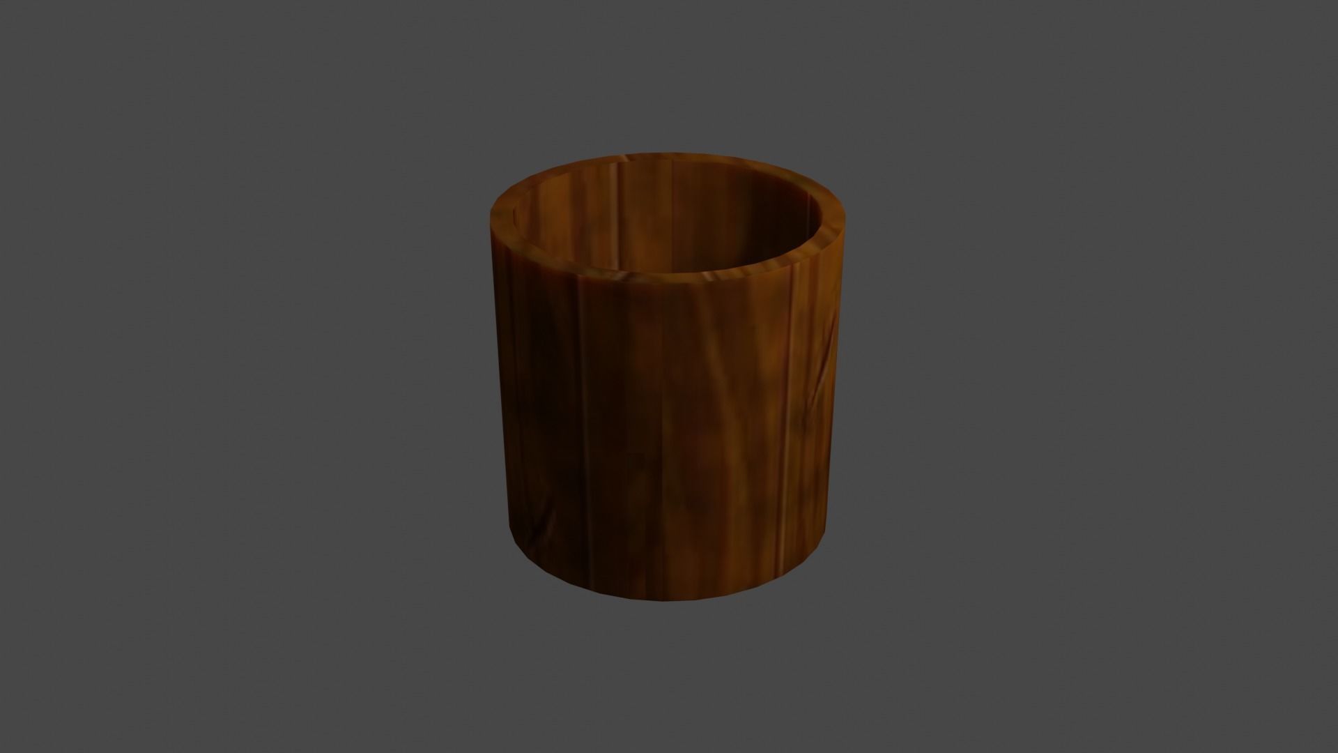 Low Poly Wooden Cup free 3D model | CGTrader