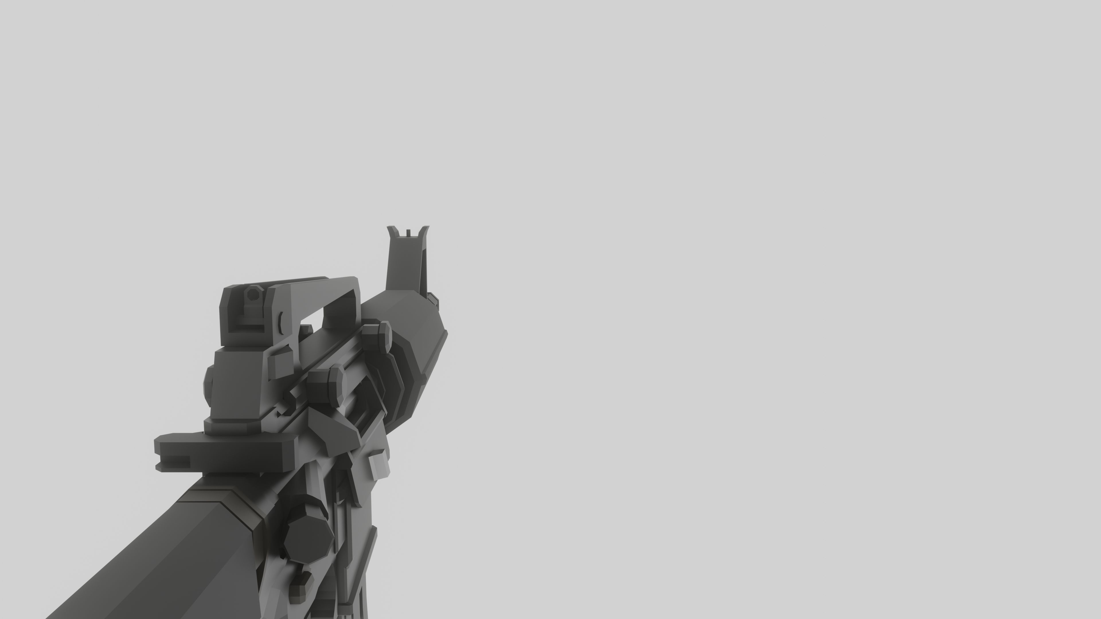 3D model M4 Commando Detailed Low-Poly VR / AR / low-poly | CGTrader