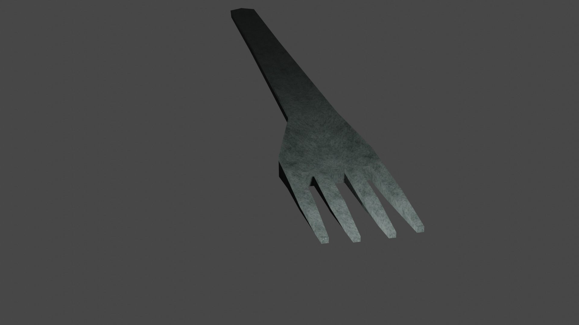 low-poly Metal Fork free 3D model | CGTrader