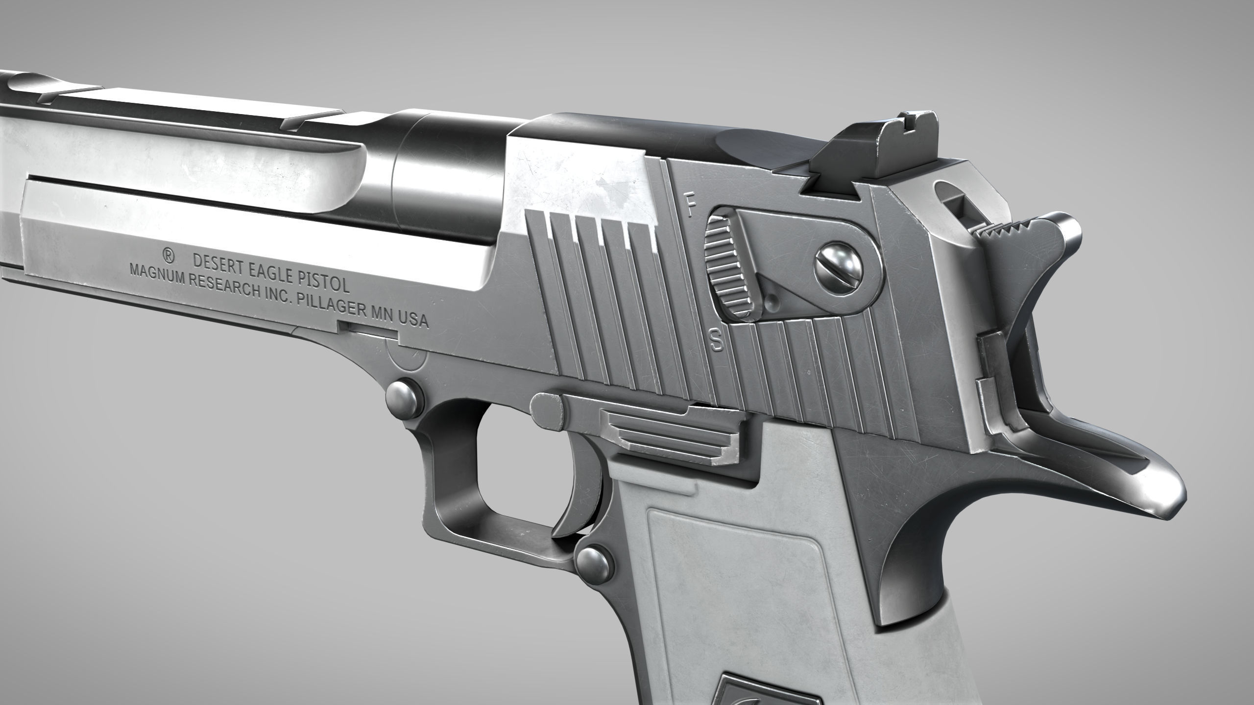 3D model Desert Eagle Peacemaker VR / AR / low-poly | CGTrader