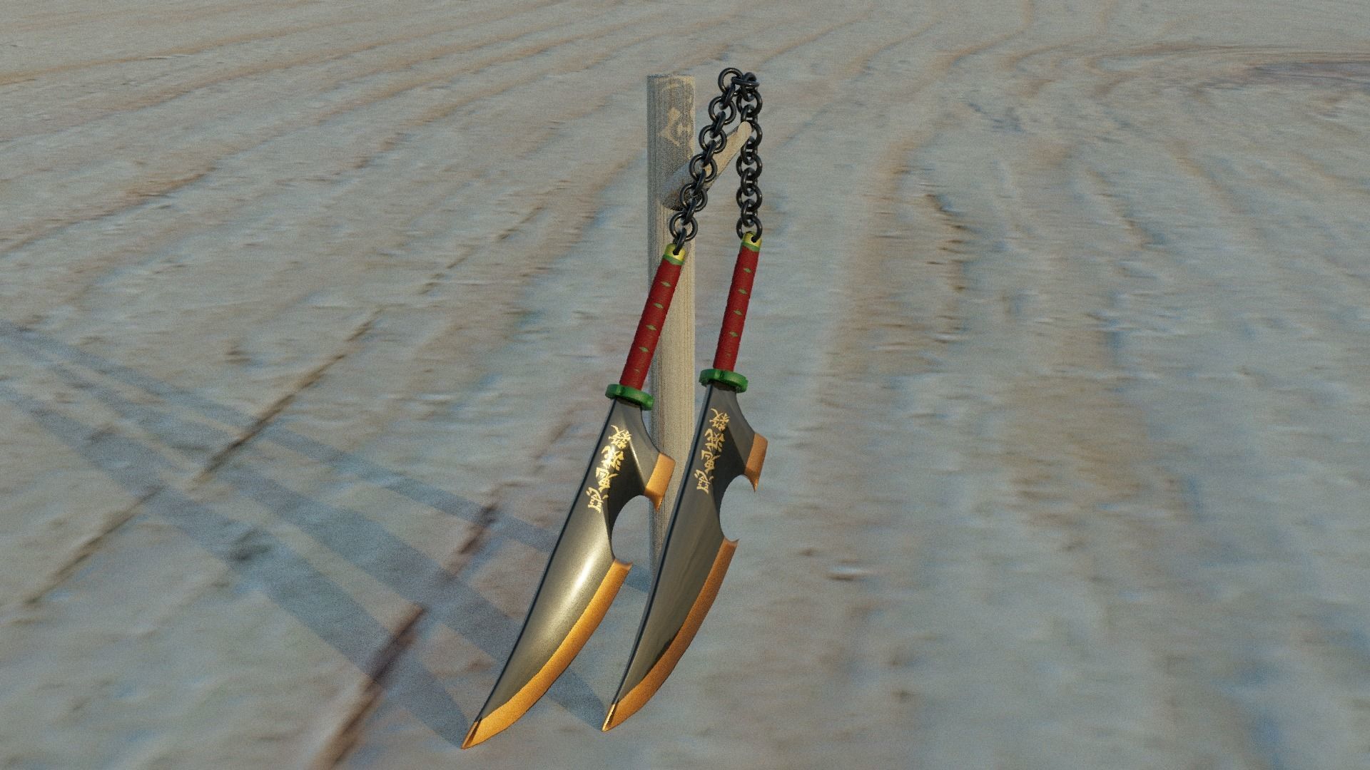 Uzui Tengen s weapon 3D model | CGTrader