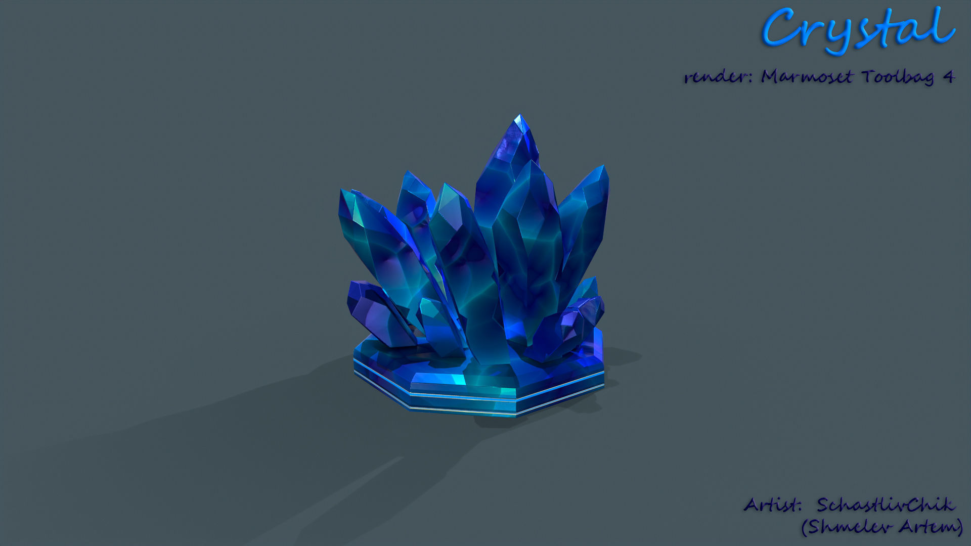 3D model Crystal Low-poly Sci-Fi VR / AR / low-poly | CGTrader