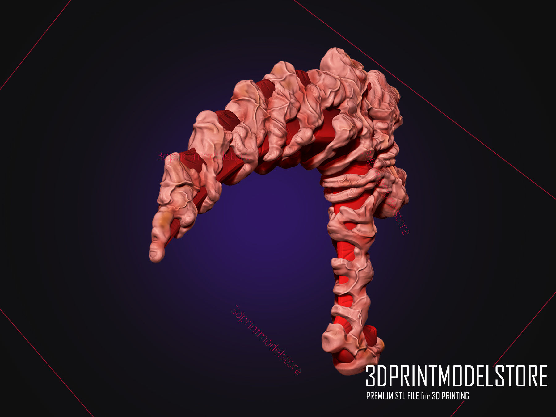 Demon Slayer Kimetsu no Yaiba Gyutaro Weapon 3D model 3D printable ...