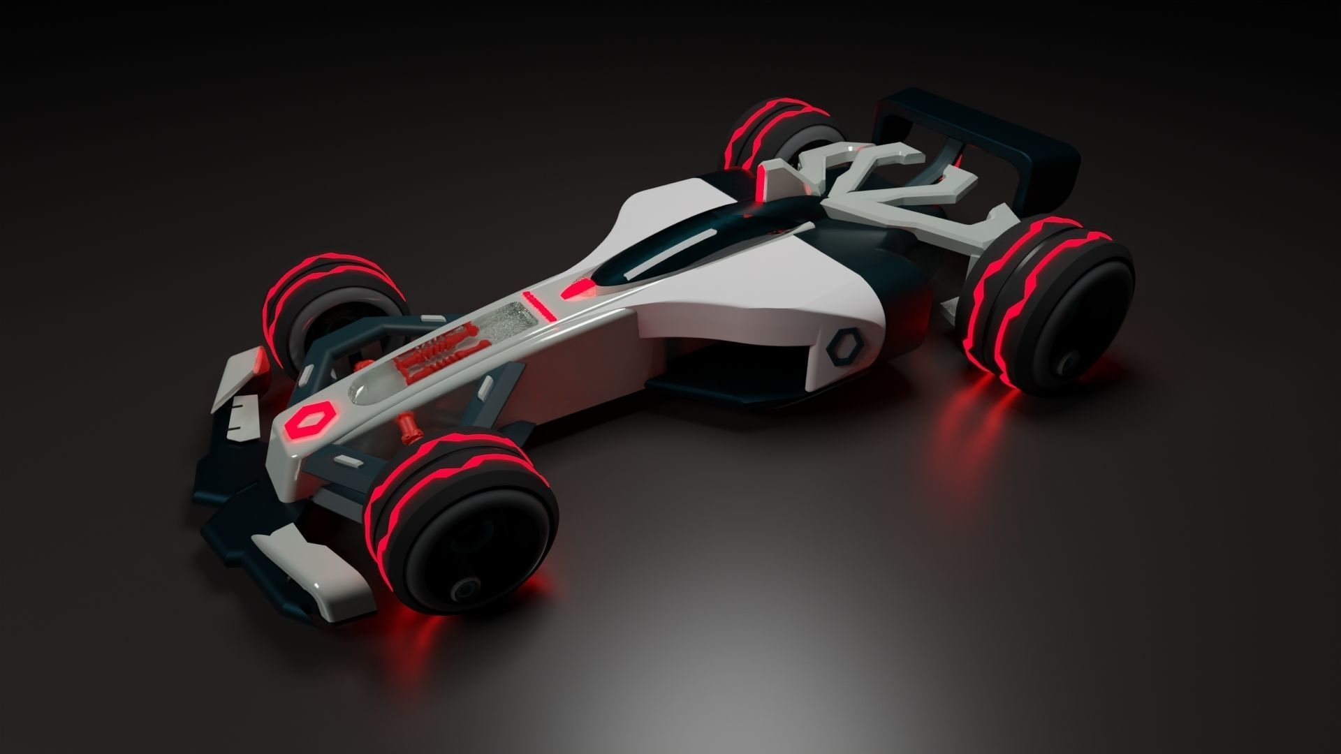 F1 car low poly 3D model | CGTrader