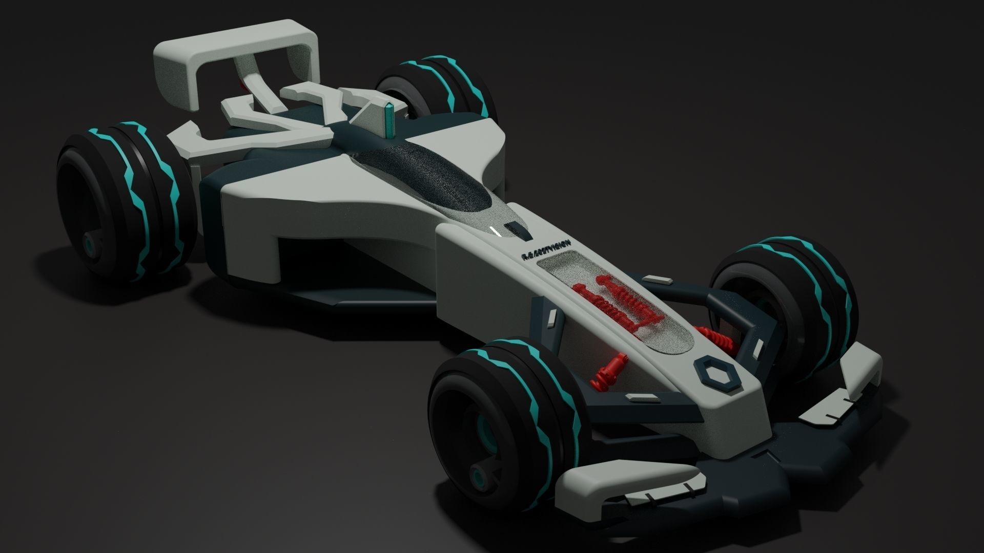 F1 car low poly 3D model | CGTrader
