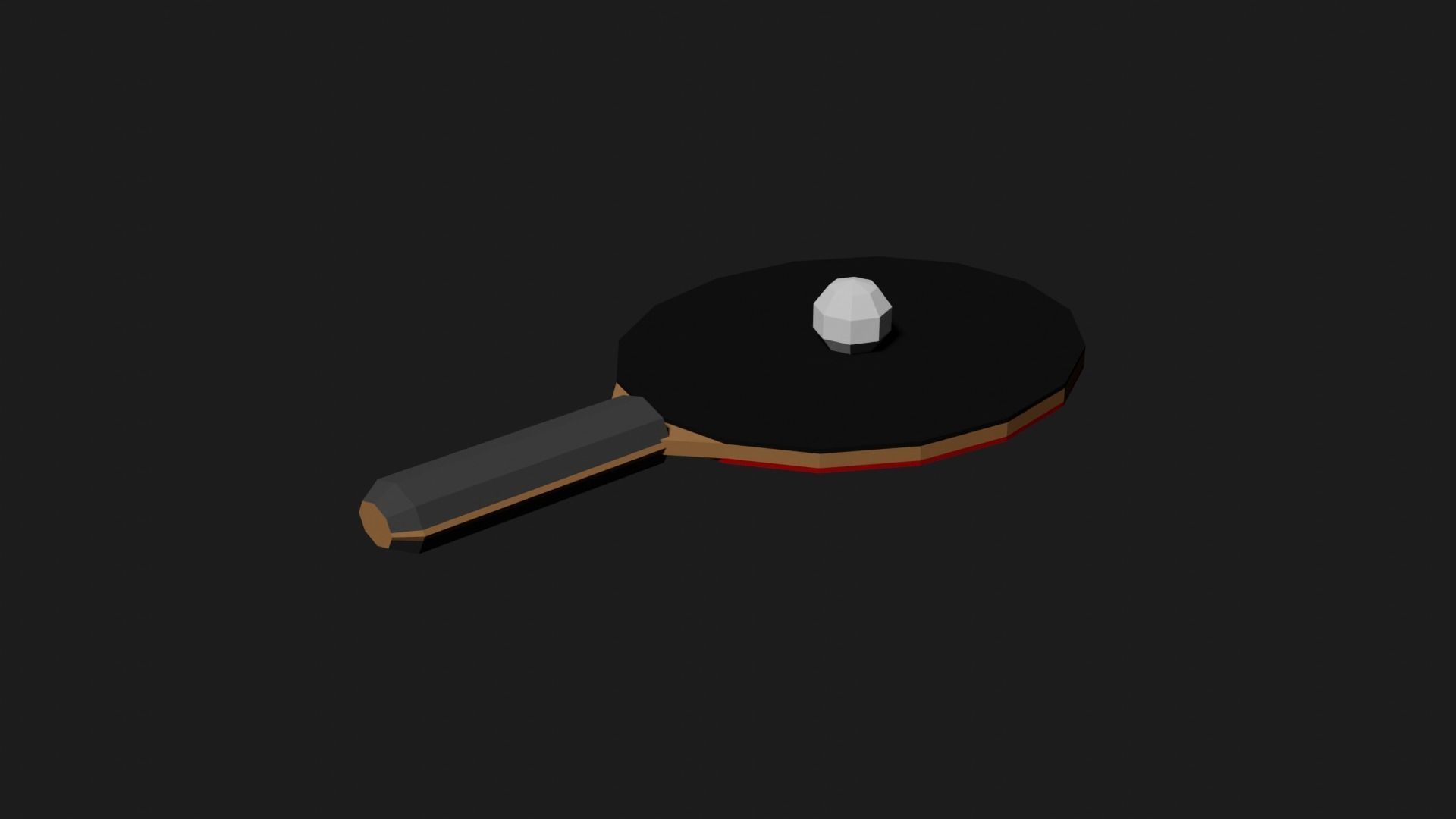 3D model Lowpoly Table Tennis Paddle VR / AR / low-poly | CGTrader