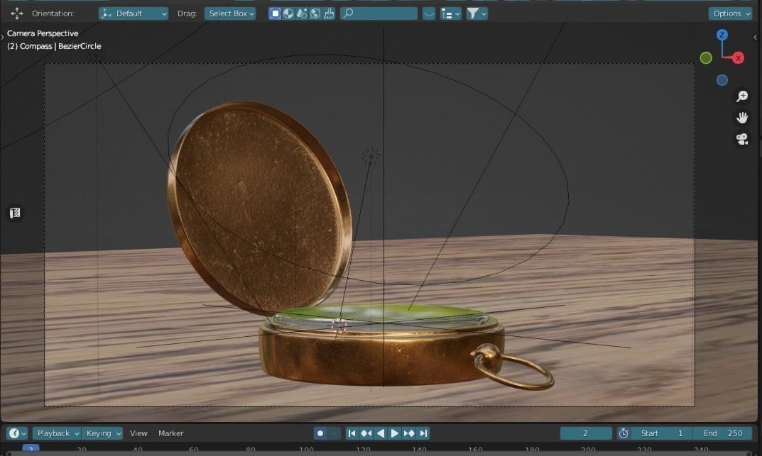 Vintage Old Antique High-poly Compass 3d Model and texture 3D model ...