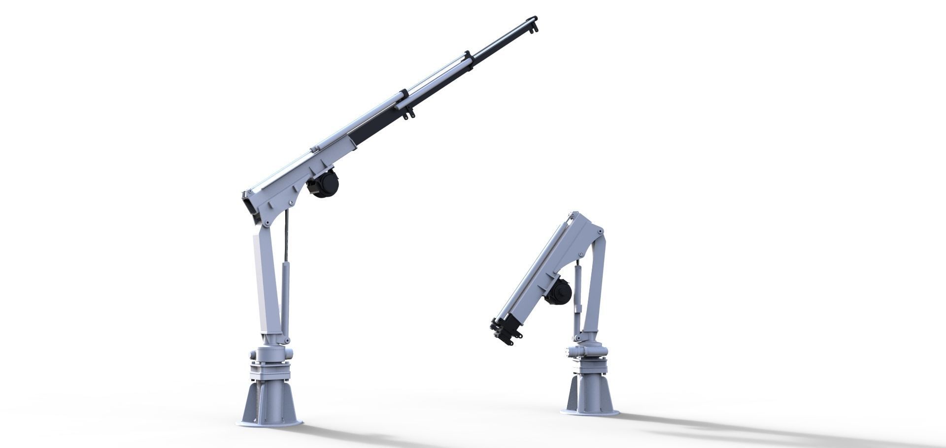 small ship crane 3D model 3D printable | CGTrader