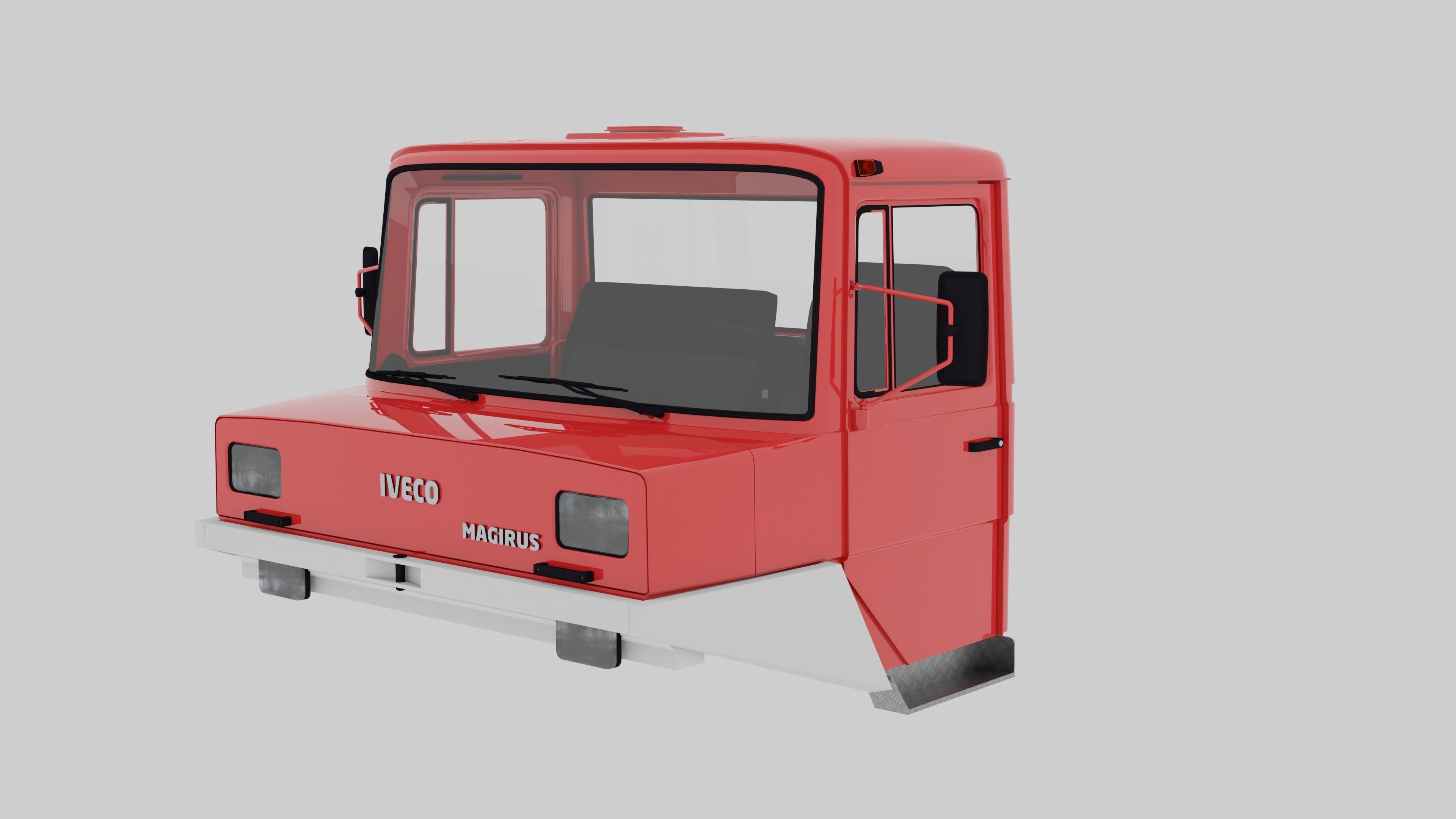 Iveco Magirus NB Cab Feuerwehr w Interior 3D model | CGTrader