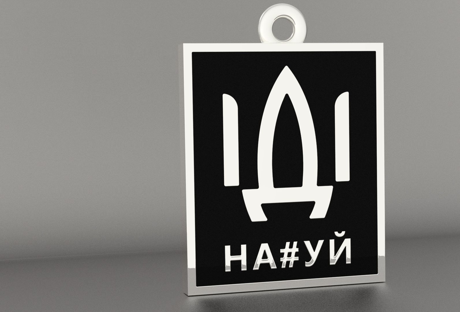 Trident pendant with enamel 3D print model 3D model 3D printable | CGTrader