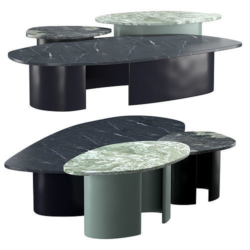 PEBBLE TABLES 3D model | CGTrader