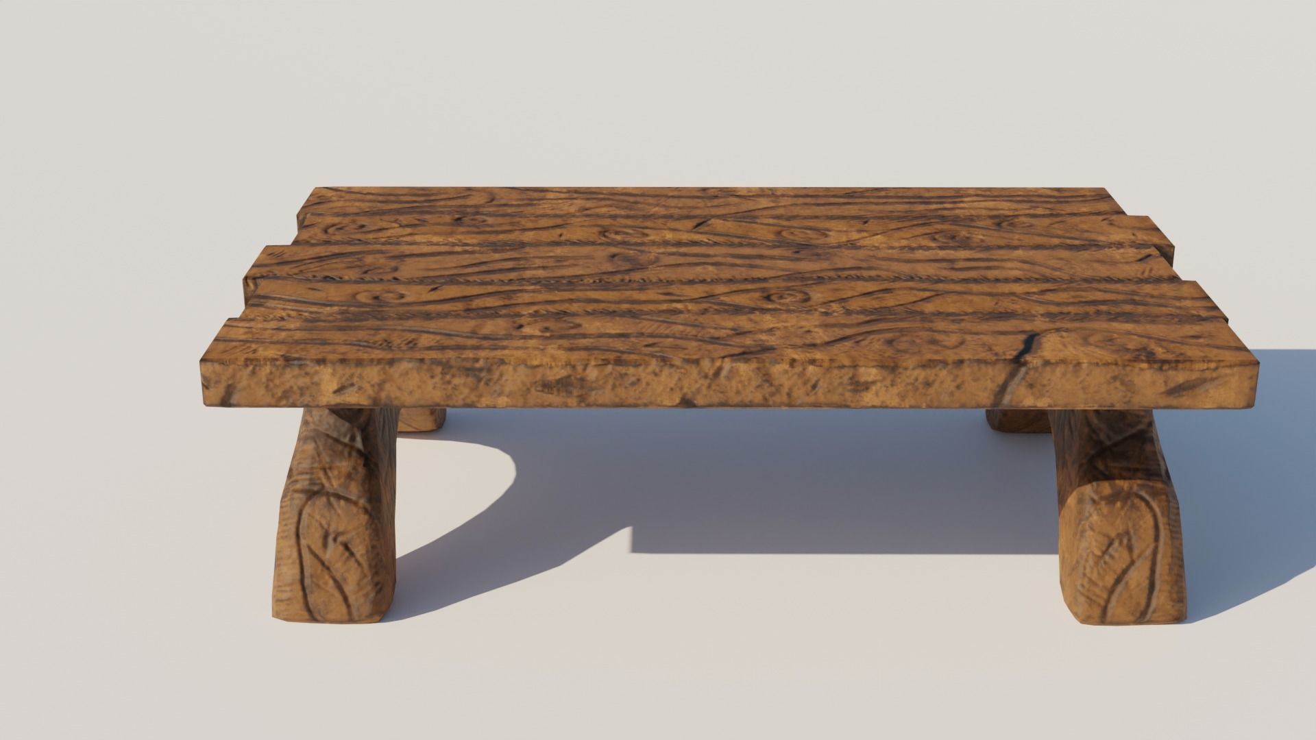 3D model Cartoon Stylized Wooden Desk VR / AR / low-poly | CGTrader