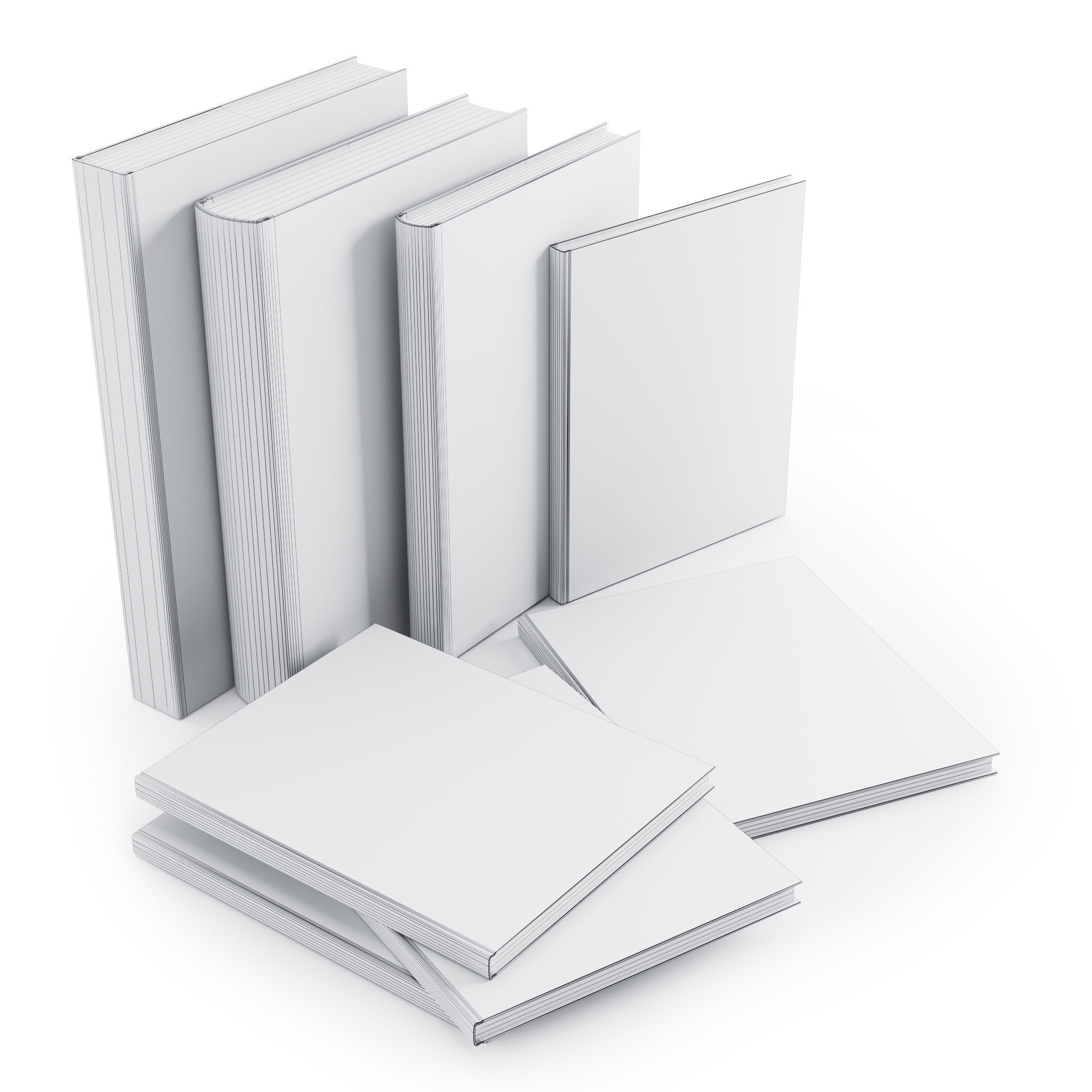 Free Books Pack free 3D model | CGTrader