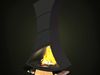 Modern Black Fireplace And Hearth 3D model | CGTrader