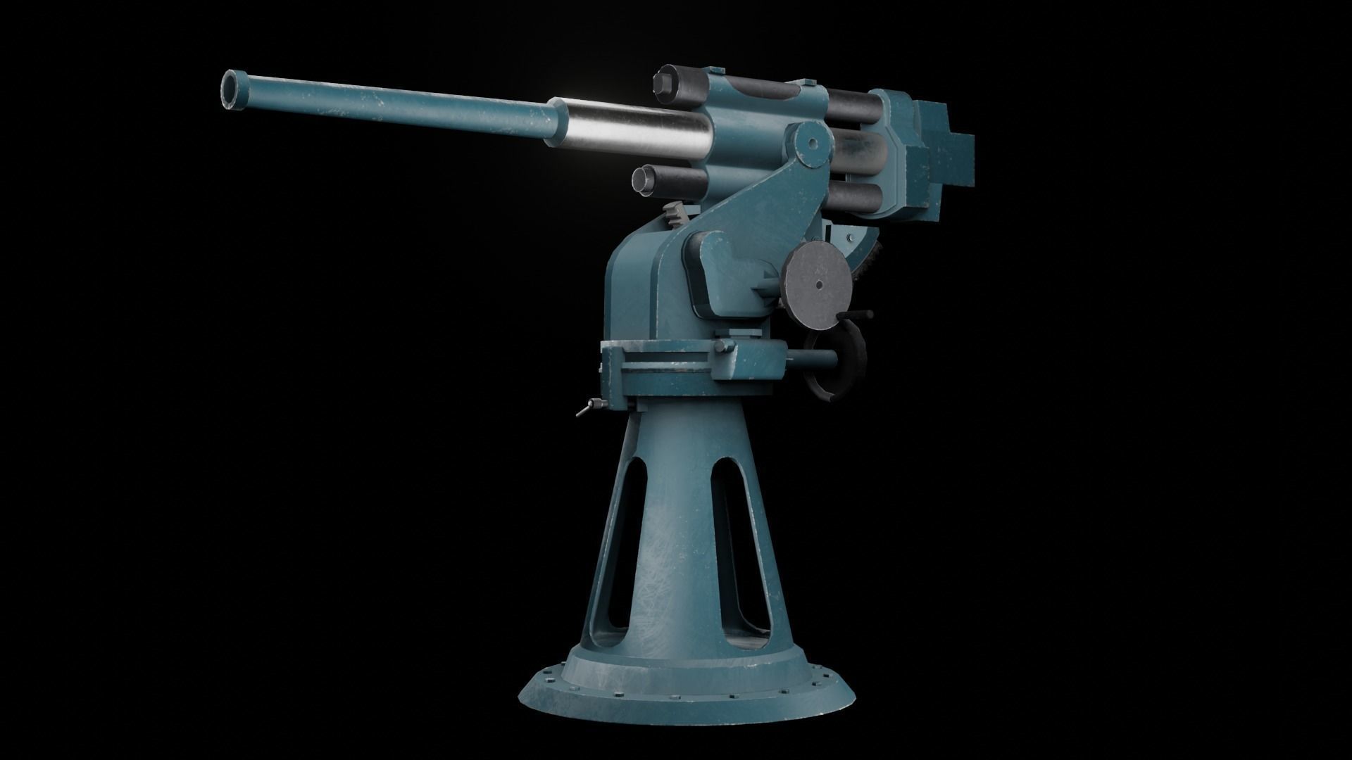 21-K gun 45 mm caliber 3D model | CGTrader