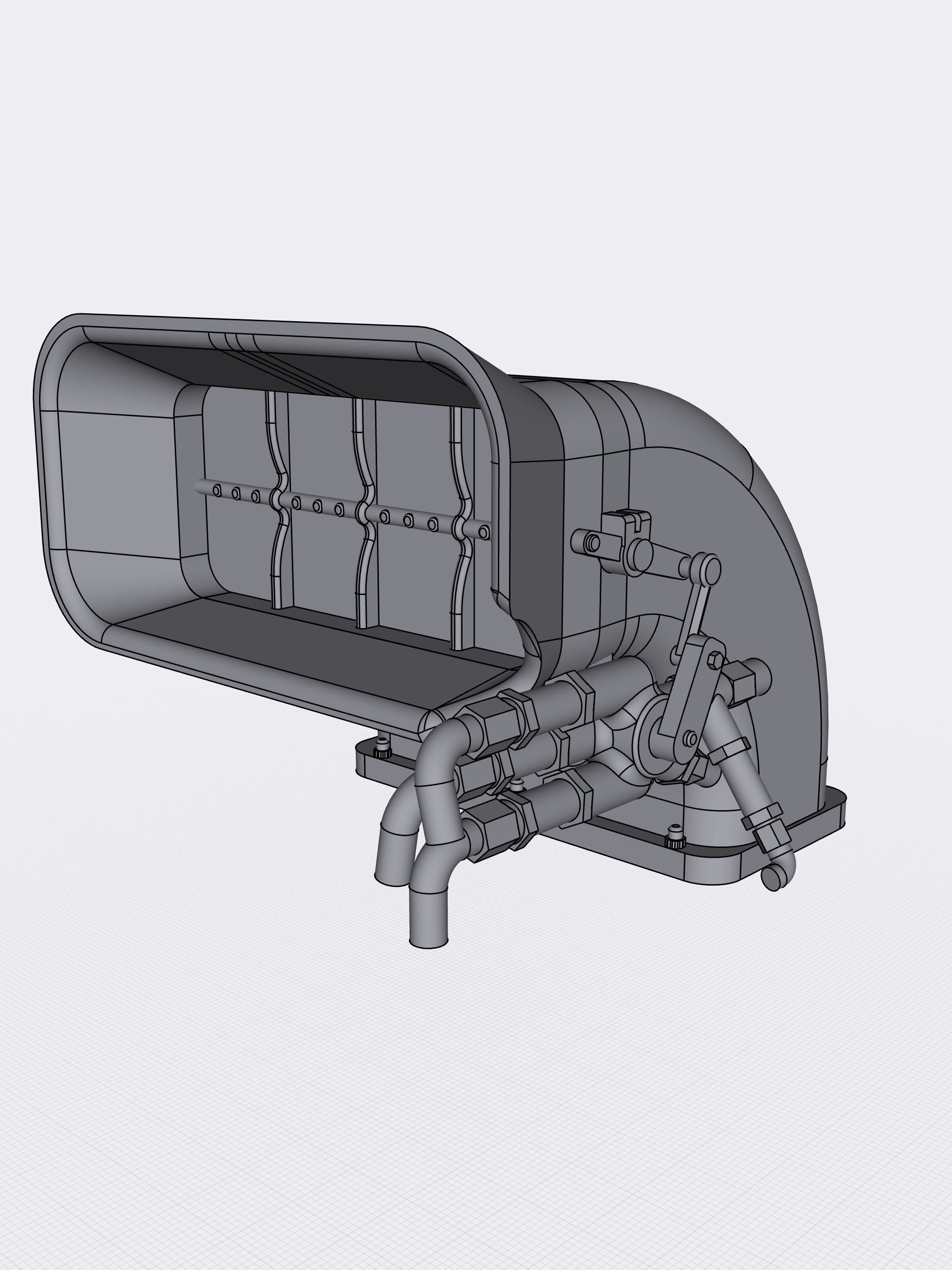 Outlaw PSI Blower Hat and Fuel Block JBR 3D model 3D printable | CGTrader