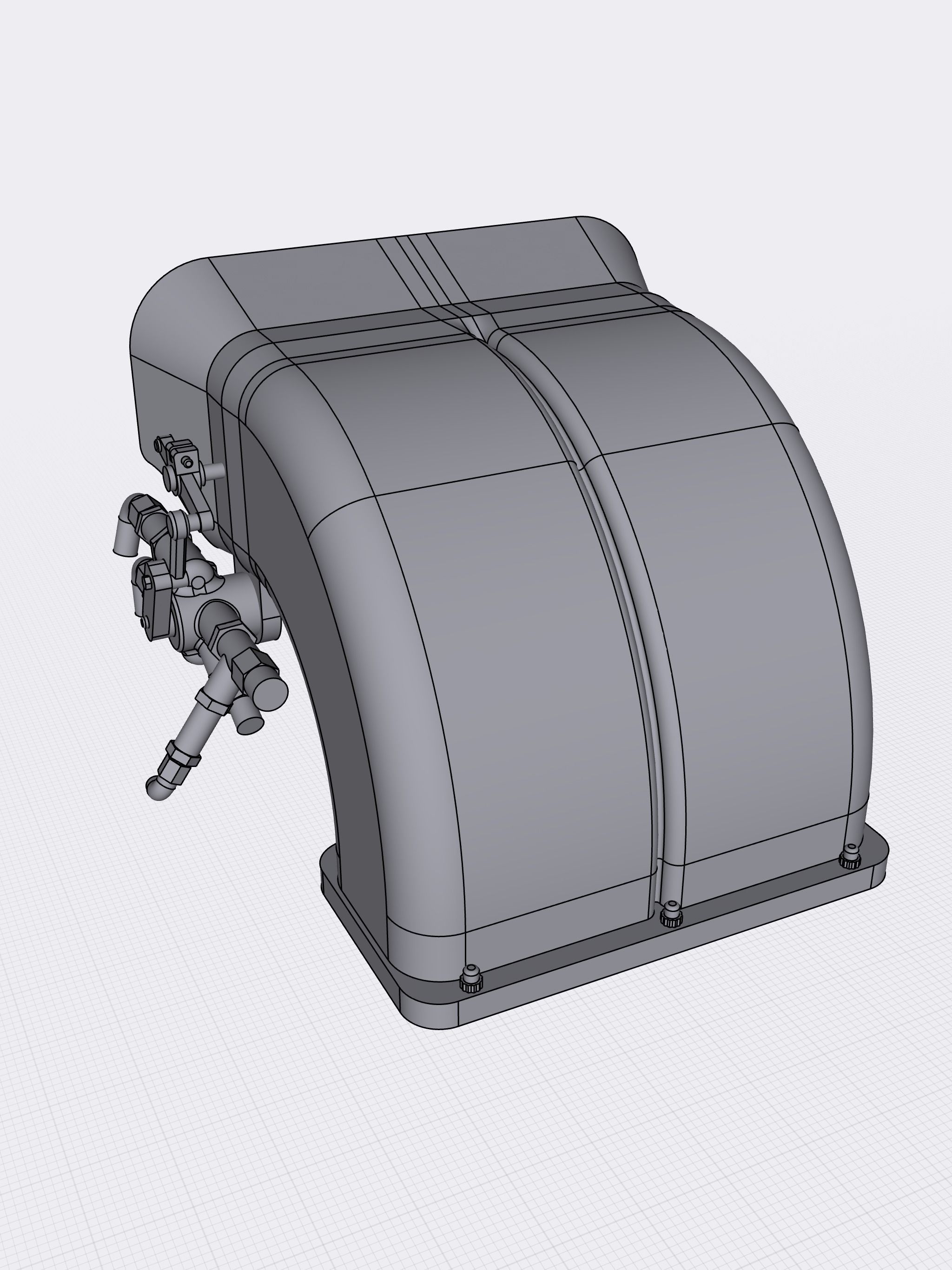 Outlaw PSI Blower Hat and Fuel Block JBR 3D model 3D printable | CGTrader