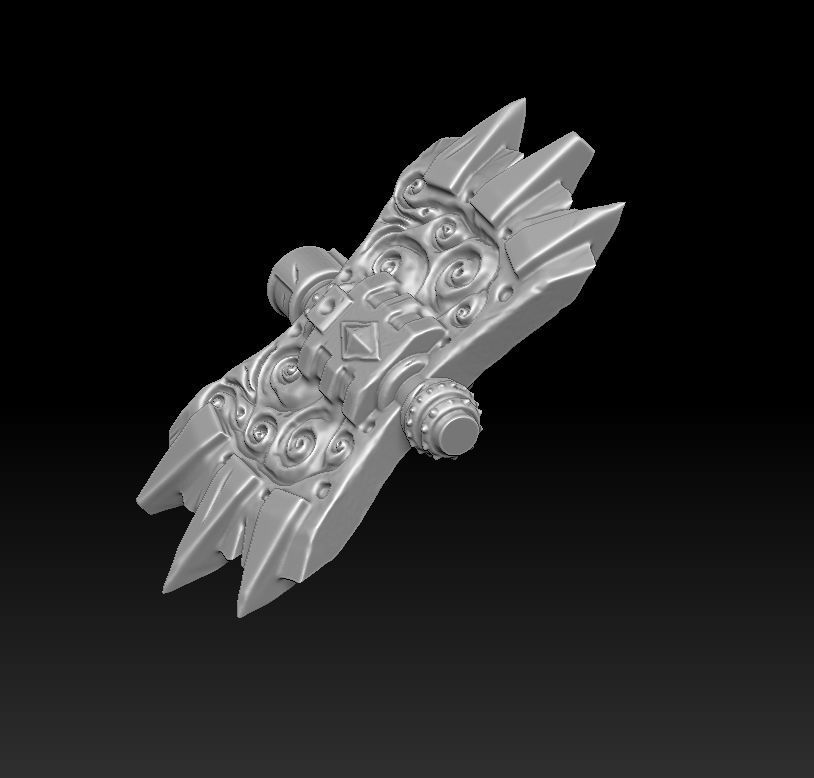 Barbed axe 3d print free 3D model 3D printable | CGTrader