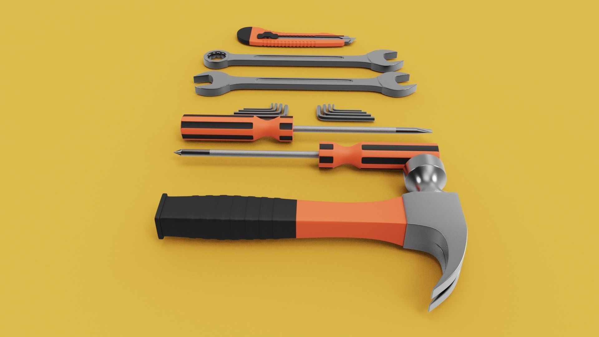 Tool Kit Set 3D model | CGTrader